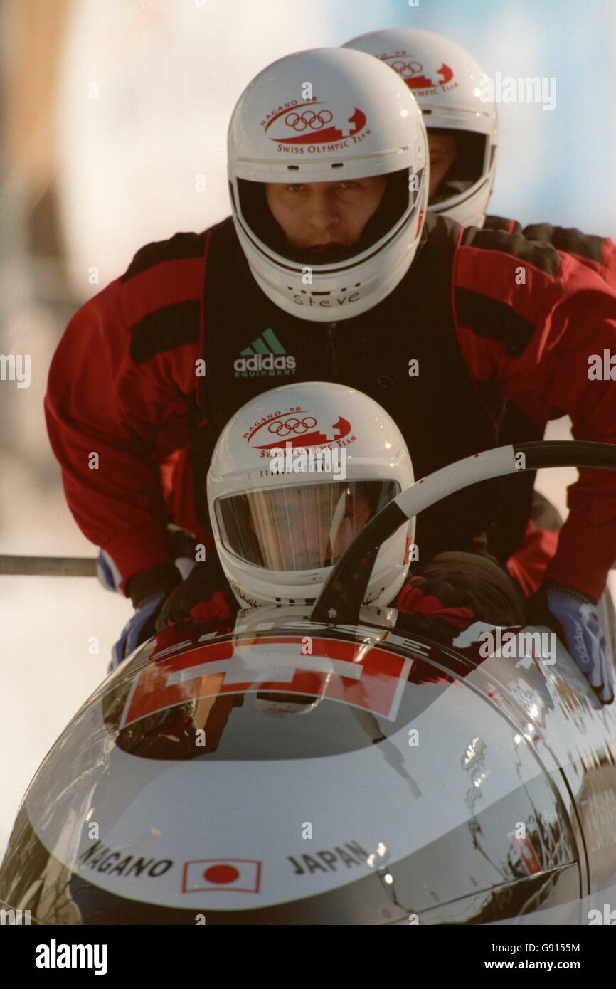 Four-Man Bobsleigh - Winter Olympics - Nagano 1998 - Training Day Three ...