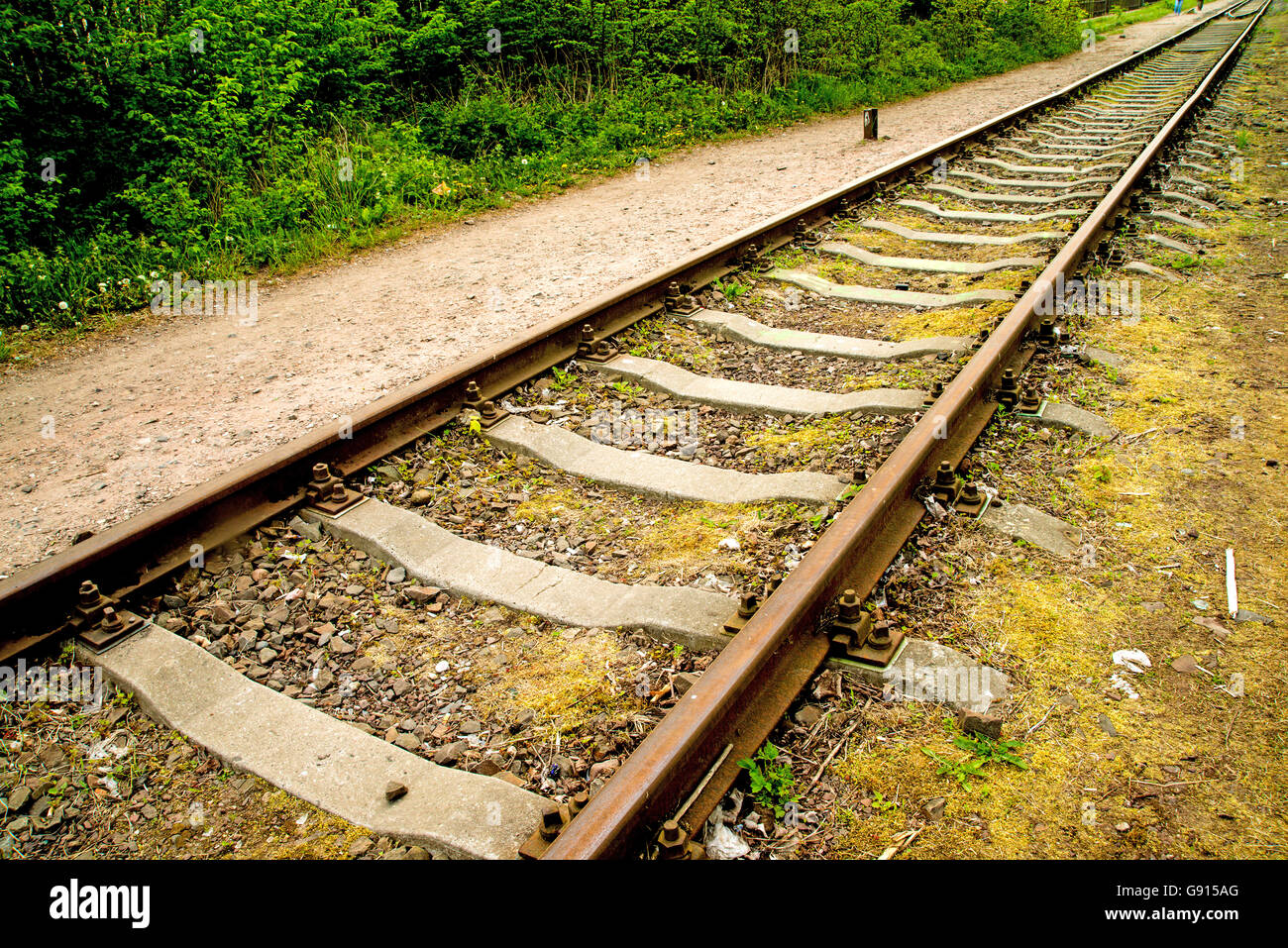 rails out of order Stock Photo - Alamy