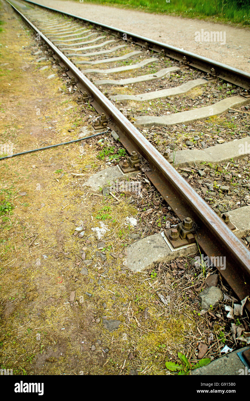 rails out of order Stock Photo - Alamy