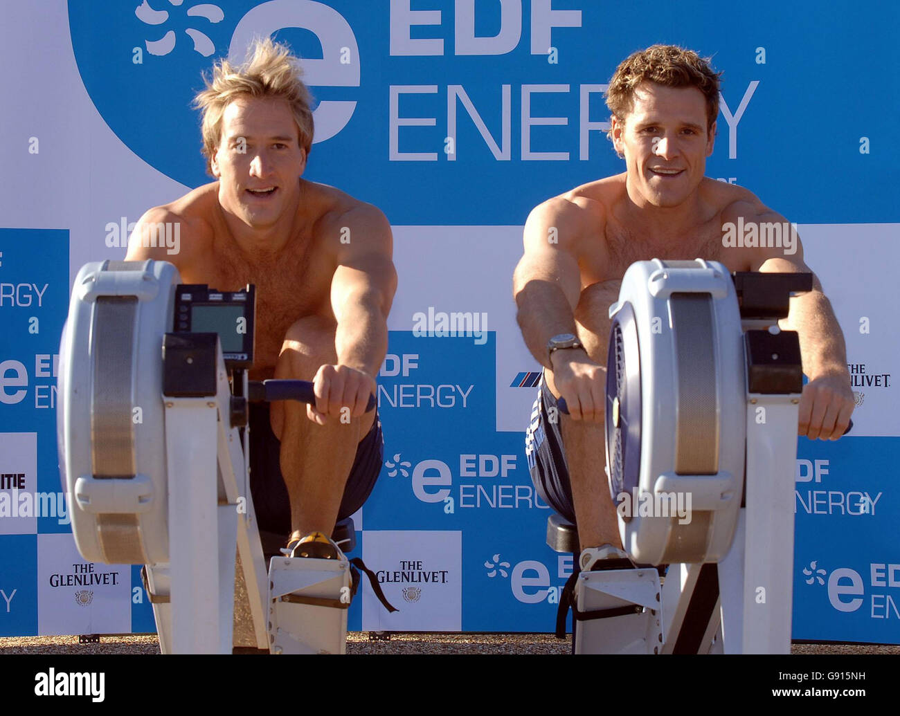 Tv presenter ben fogle left with james cracknell hi-res stock ...