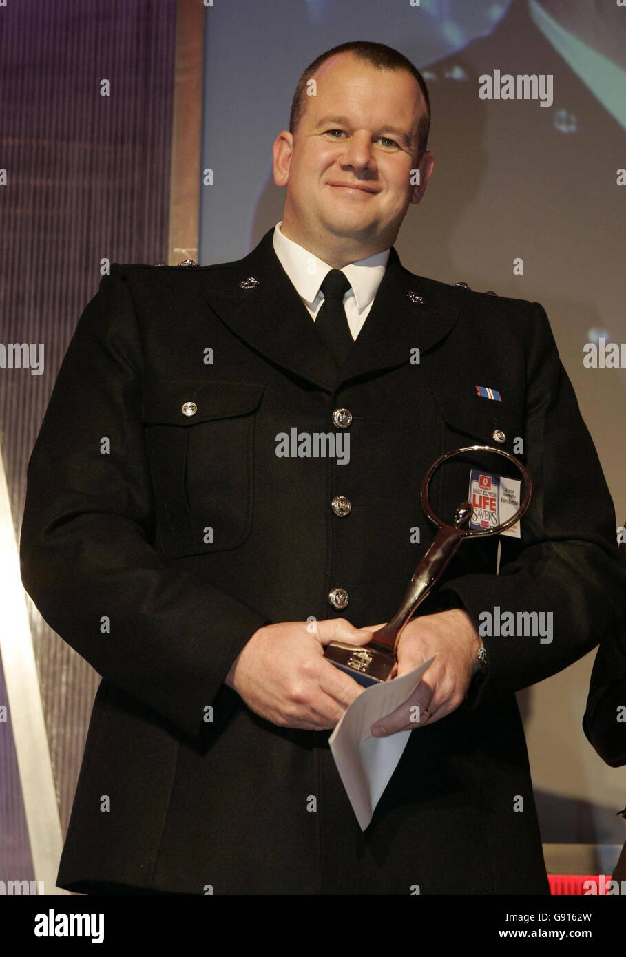 Police Inspector Kenneth Elmes of Margate, Kent at the Savoy hotel in ...