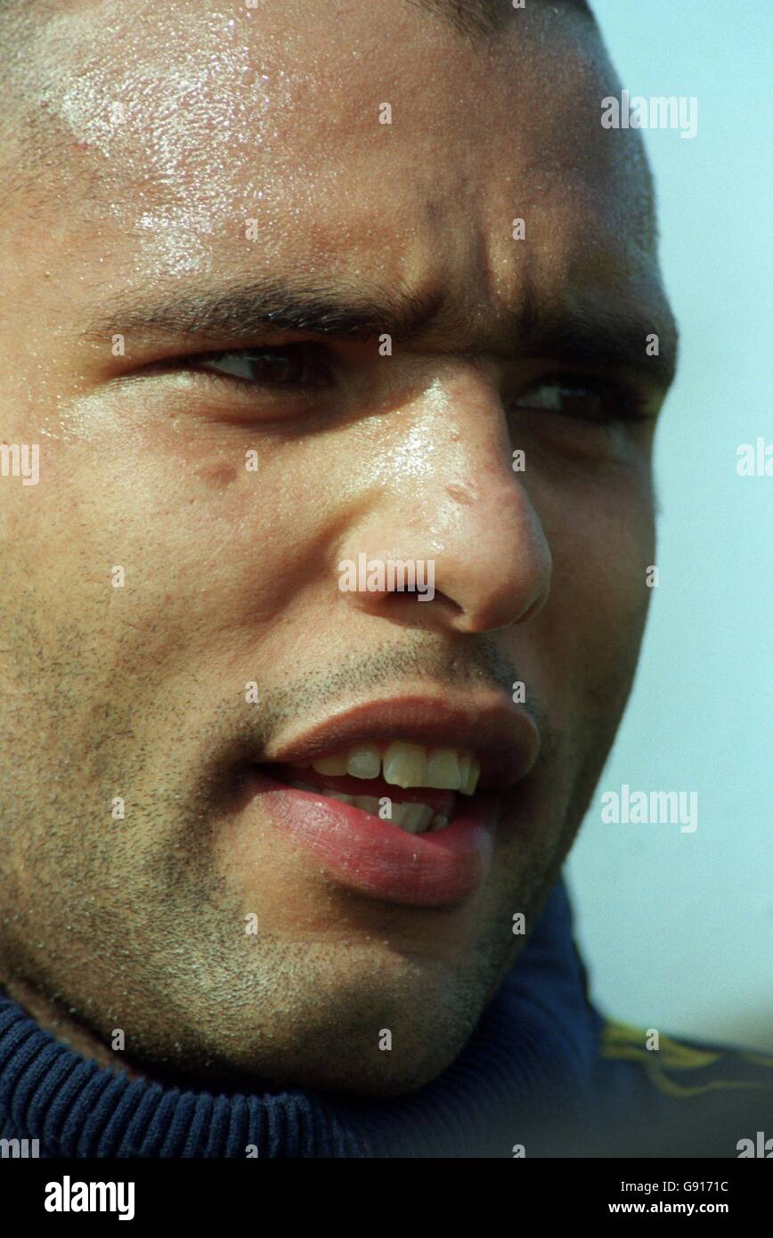 Nottingham Forest's Pierre van Hooijdonk during training Stock Photo ...