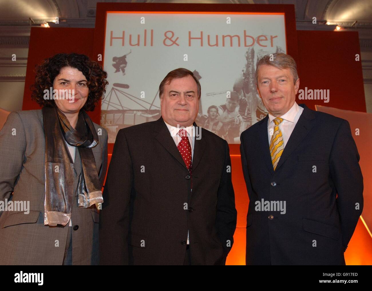 From left, Hull MPs Diana Johnson, John Prescott and Alan Johnson ...
