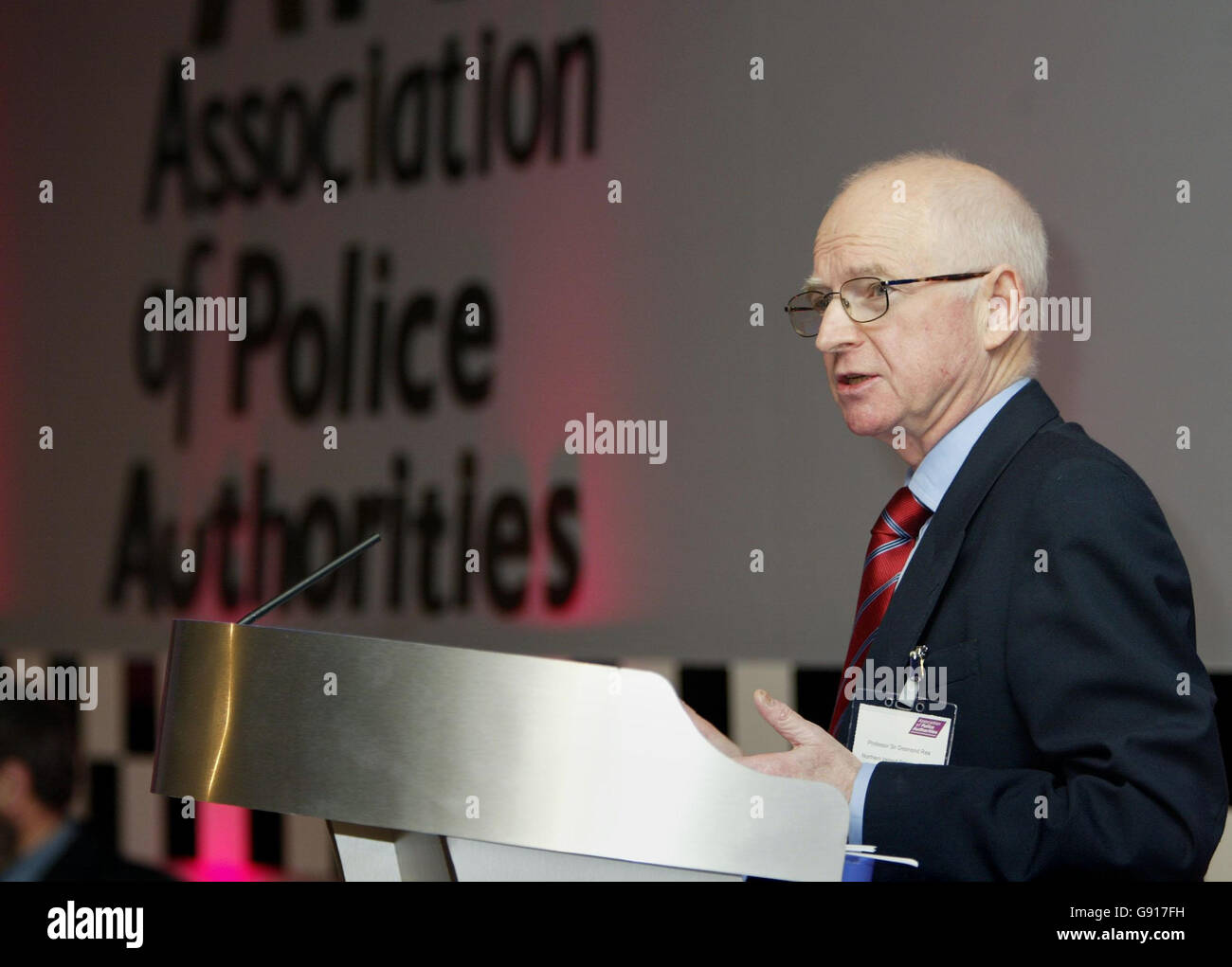 Professor Desmond Rea, Chairman of Northern Ireland Policing Board ...