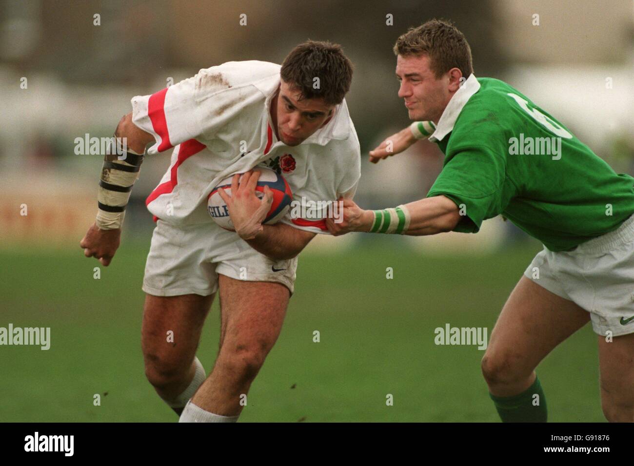 Rugby Union - England U21s v Ireland U21s - Richmond. L-R; Ross Beattie ...