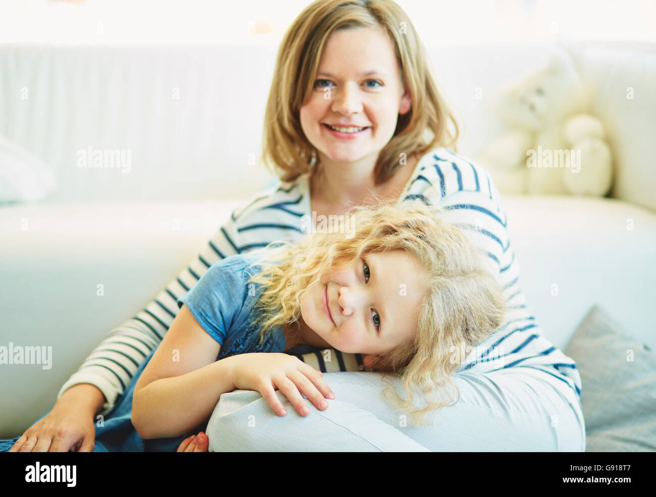 Spending time with mother Stock Photo - Alamy