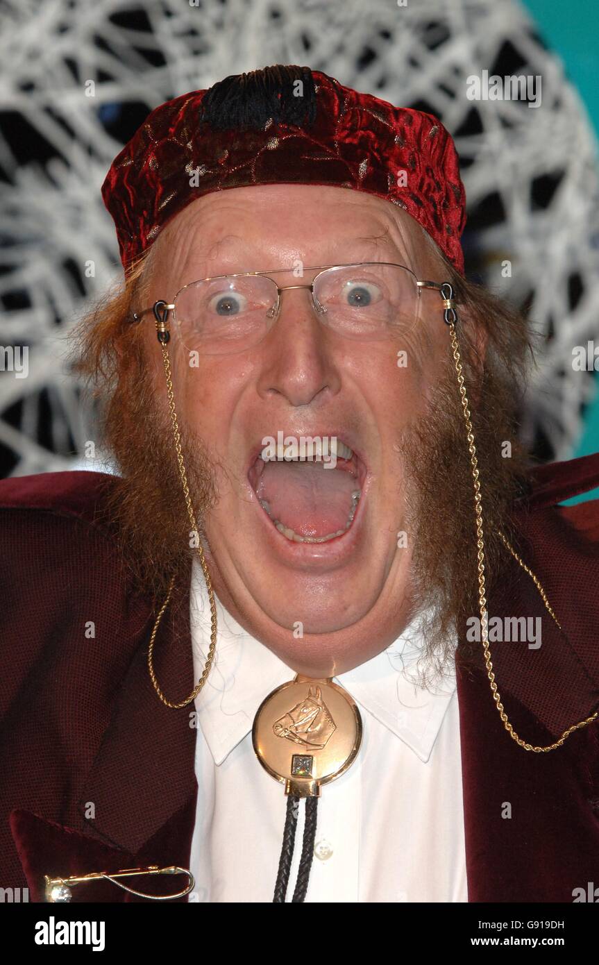 John McCririck arrives for the '2005 TV Moments' show, at the BBC TV ...