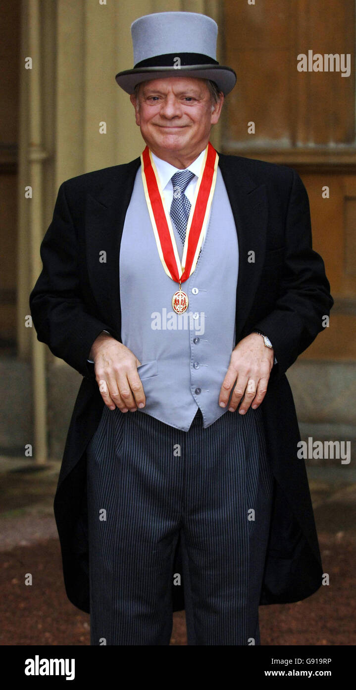 Actor Sir David Jason, whose real surname is White, after collecting ...