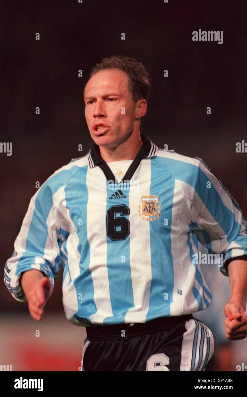 Soccer - Friendly - Ireland v Argentina. Roberto Sensini, Argentina ...