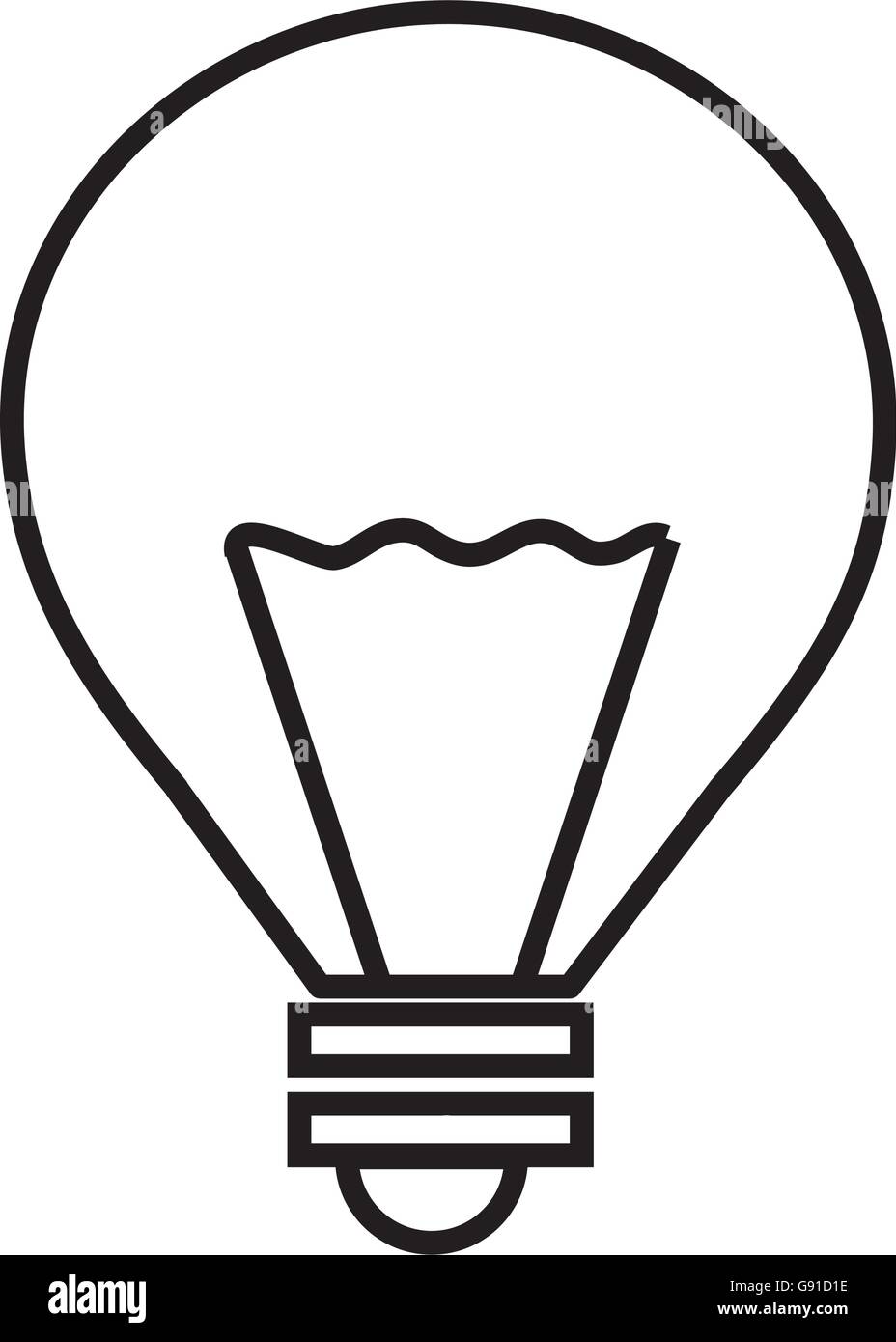 isolated light bumb, vector graphic Stock Vector Image & Art - Alamy