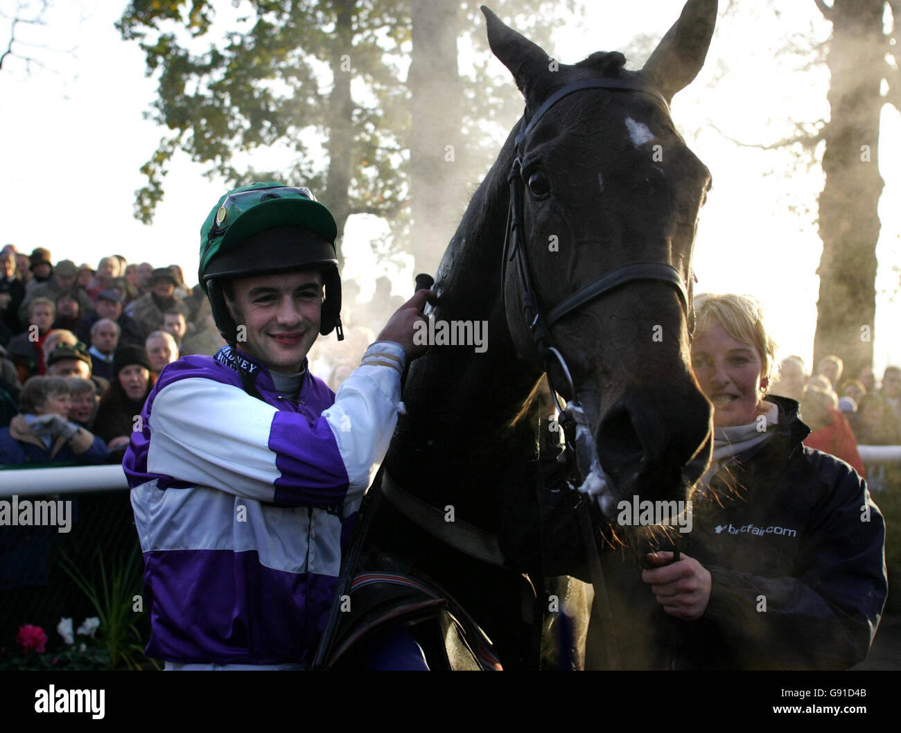 To win the betfair chase at haydock racecourse hi-res stock photography ...