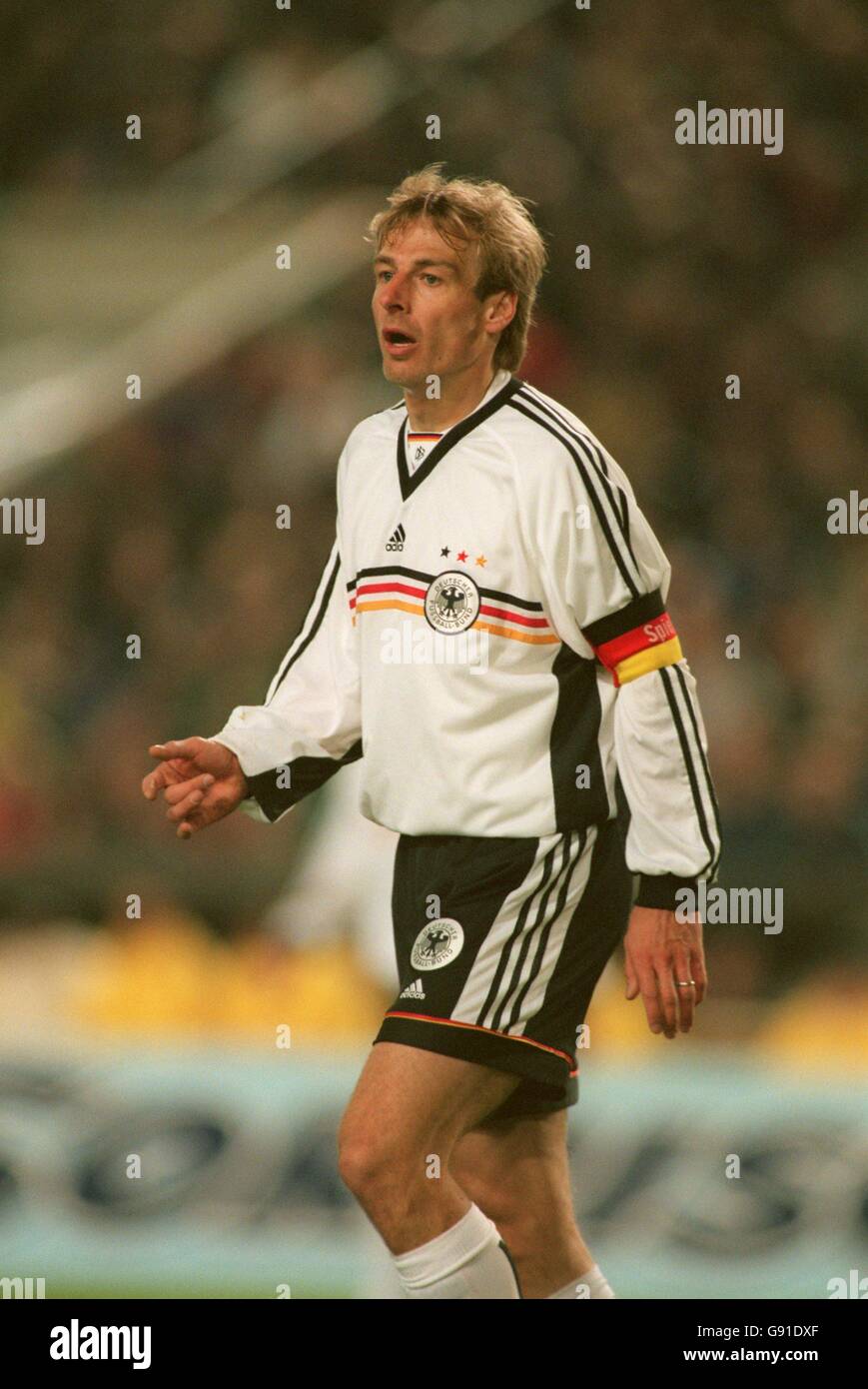 Soccer - Friendly - Germany v Brazil. Germany's Jurgen Klinsmann Stock ...