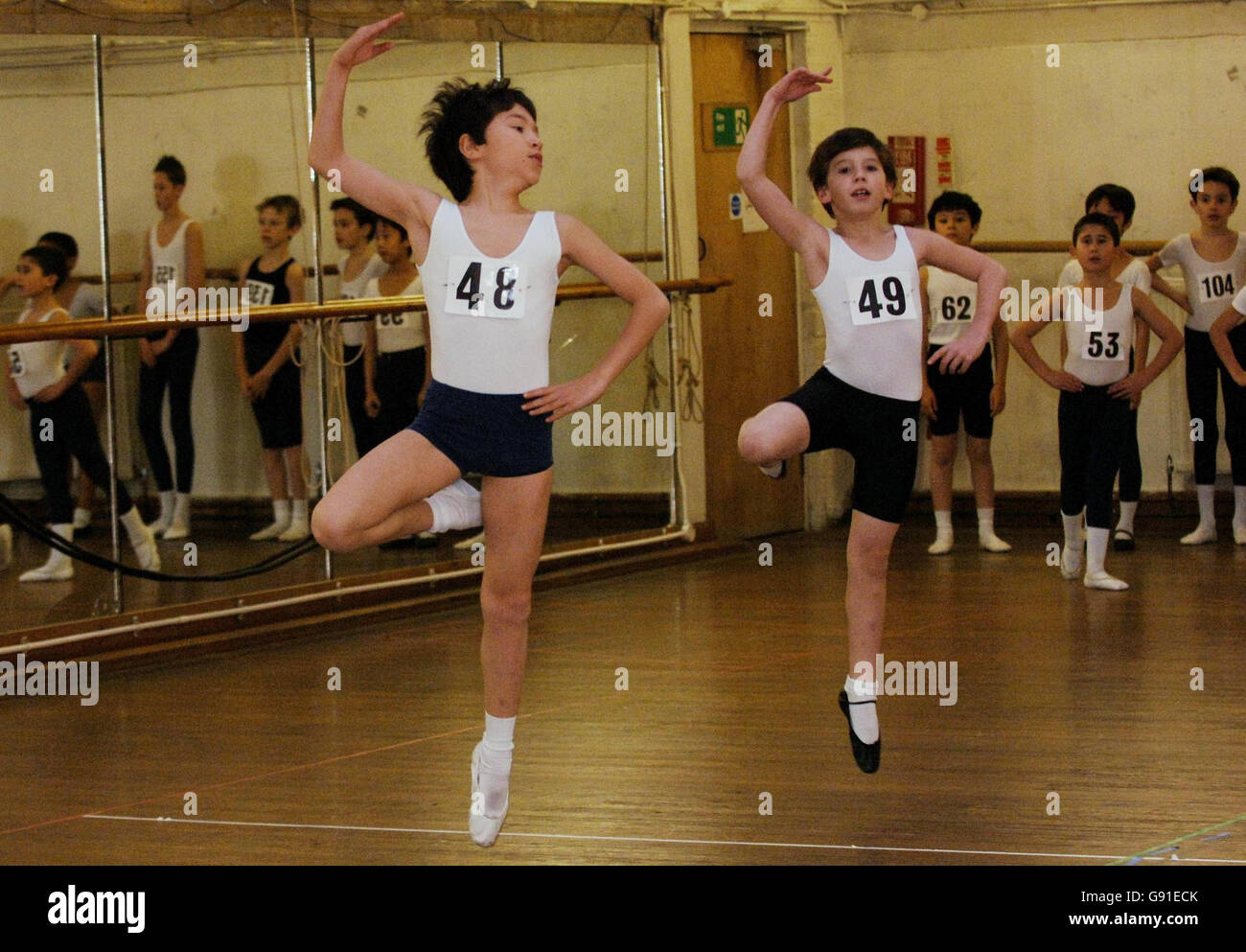 Nine year olds alexander yap left and archie sullivan audition hi-res ...