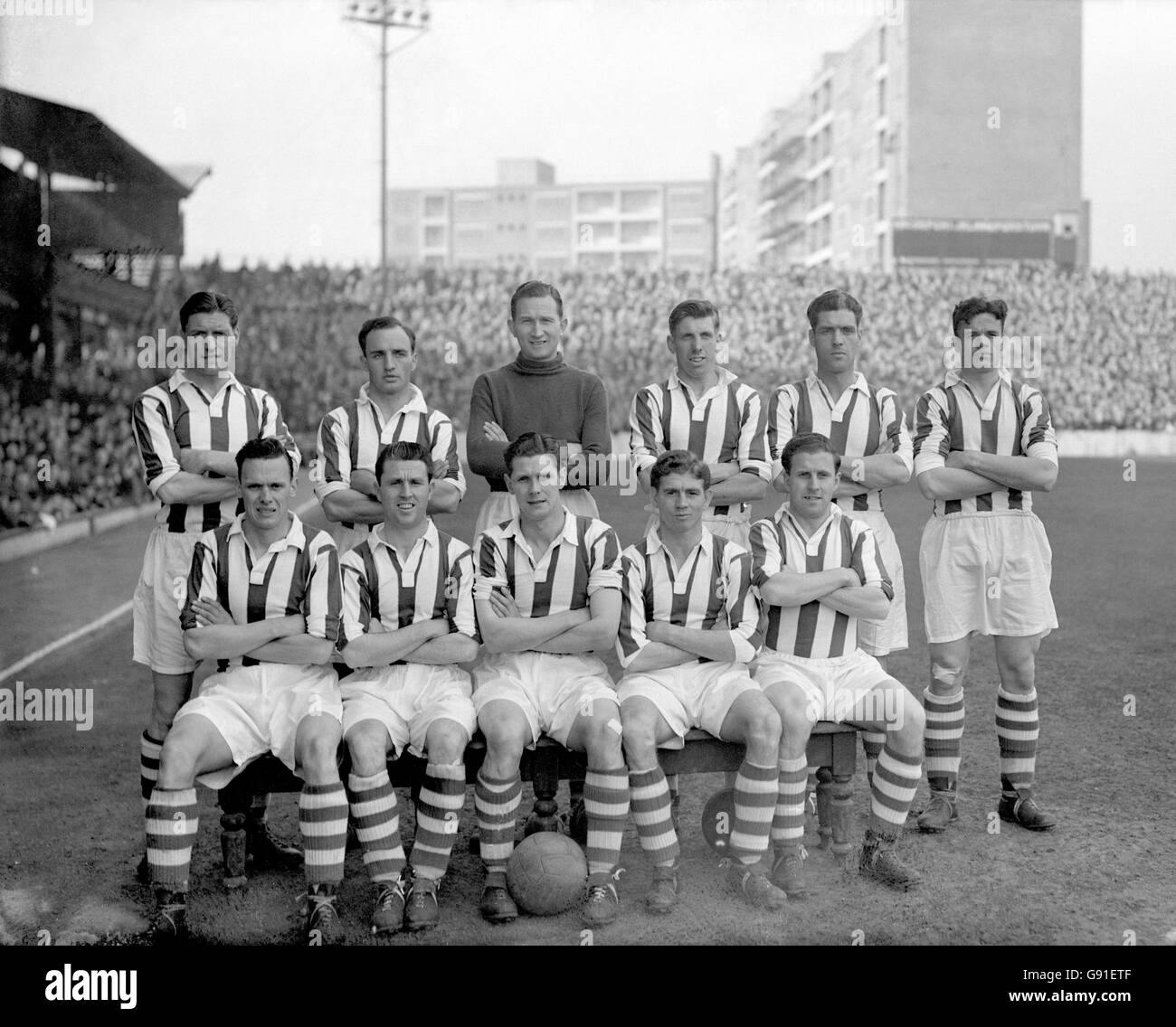 (back row l-r) Ronald Staniforth, William McGarry, William Wheeler ...