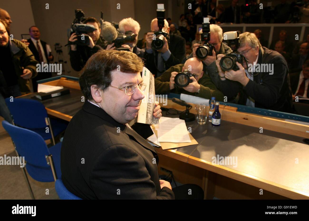 Minister for Finance Brian Cowen TD at the publication of the Estimates ...