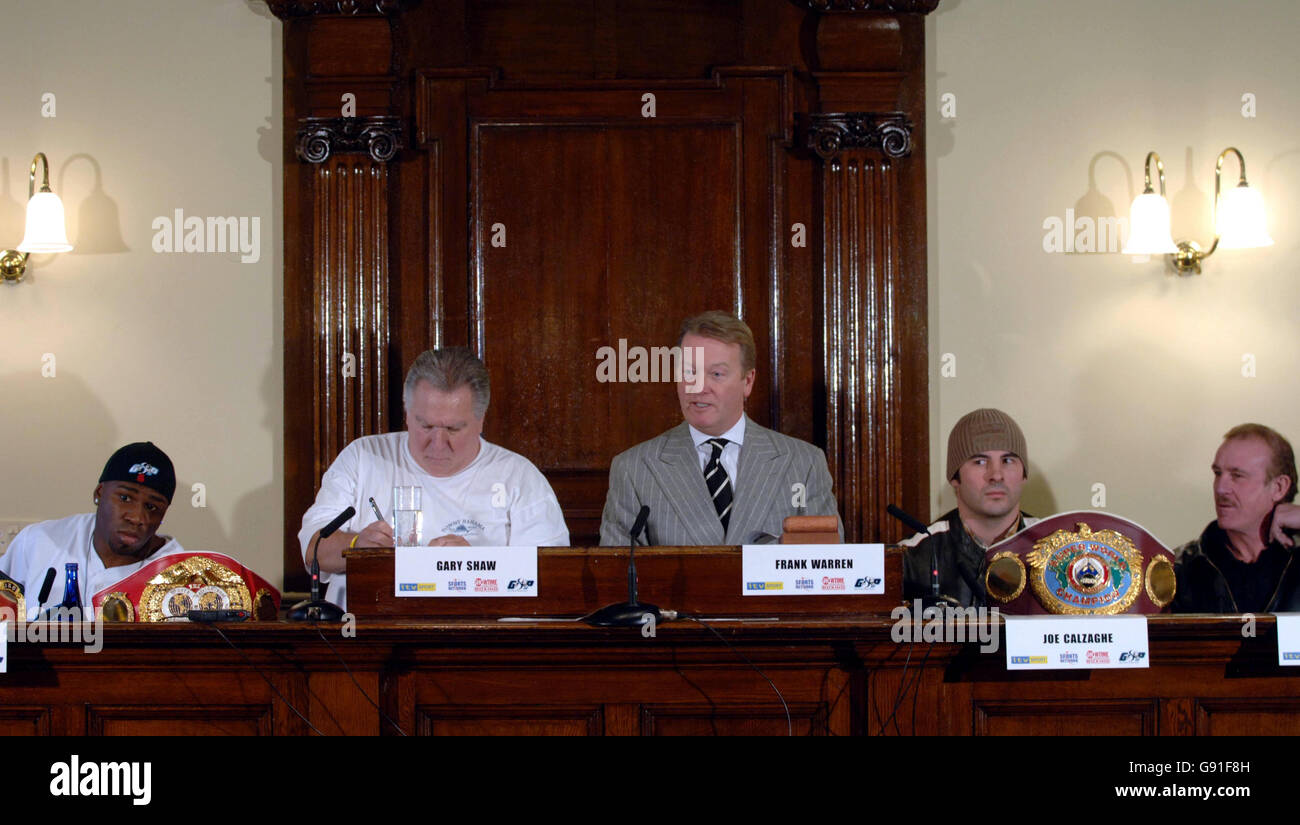 Joe calzaghe frank warren hi-res stock photography and images - Alamy