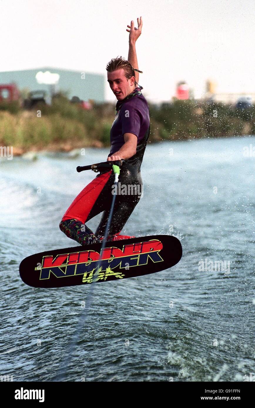 WATERSKI. MATTHEW SOUTHAM BRITISH U21 WATERSKI CHAMPION TRICK SKIING AT ...
