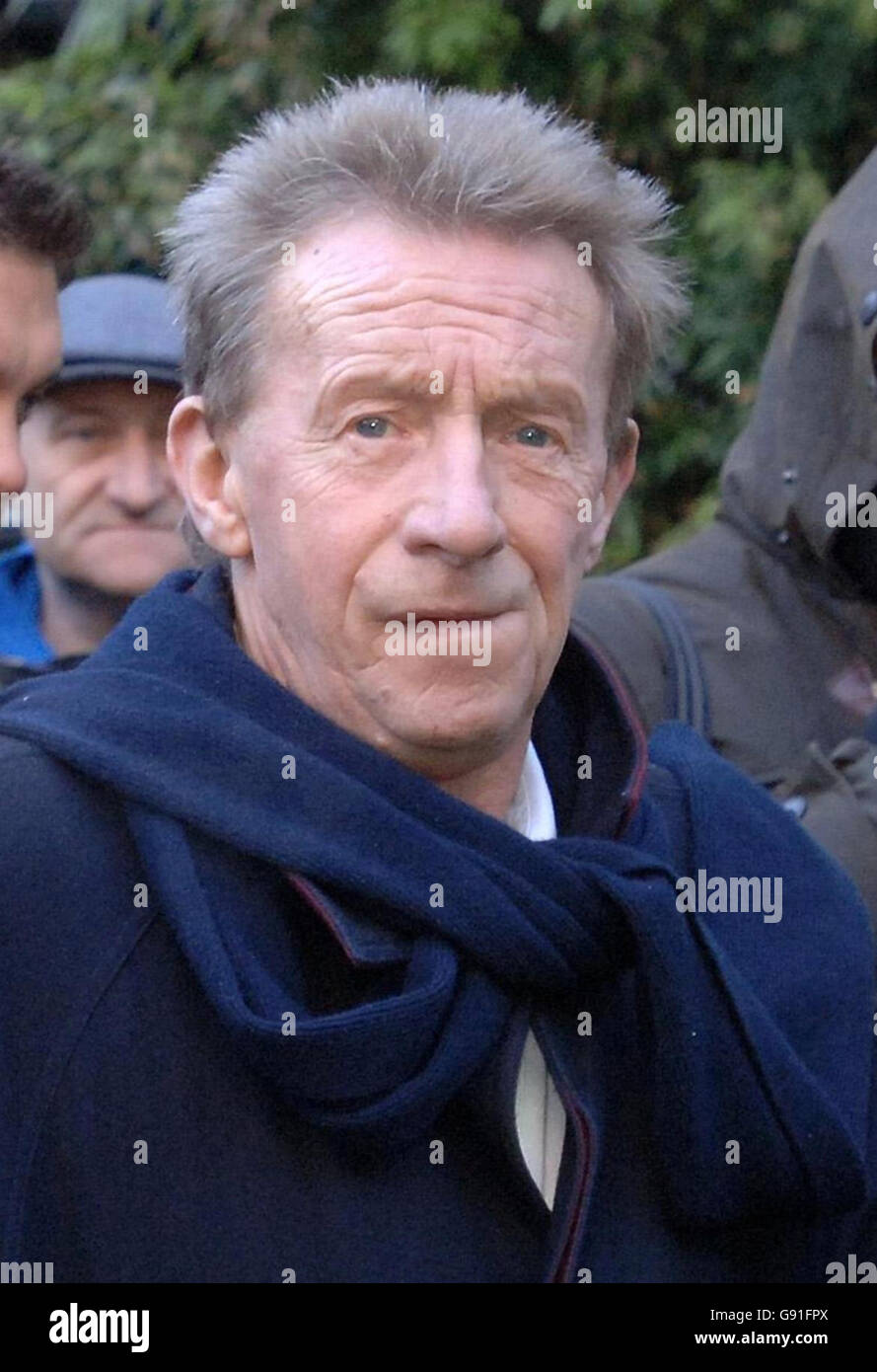 Former England and Manchester United footballer Denis Law speaks to the ...
