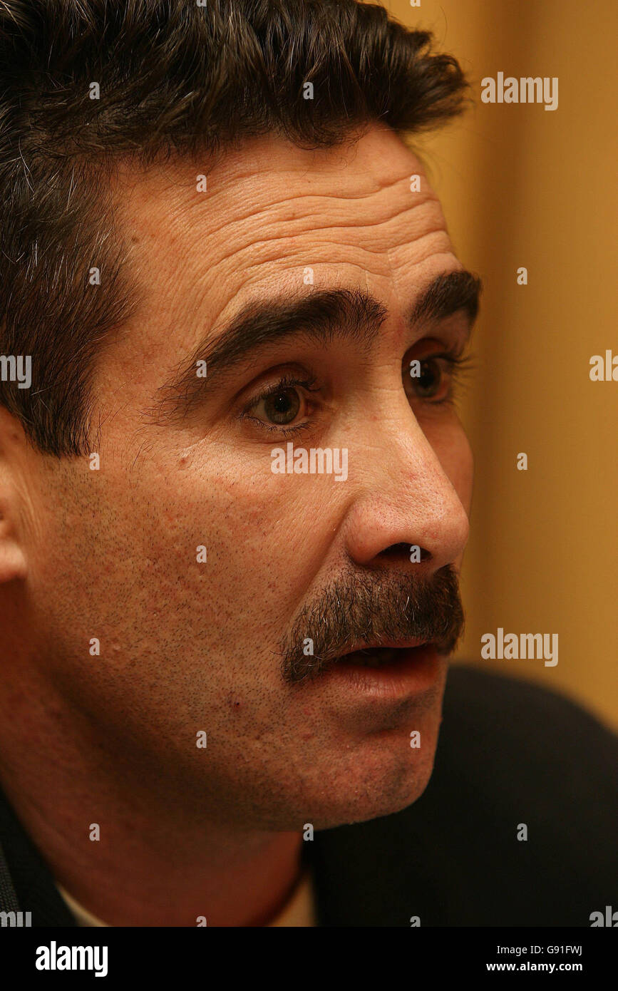 Martin Collins, assistant director of Pavee Point, speaking at a press ...