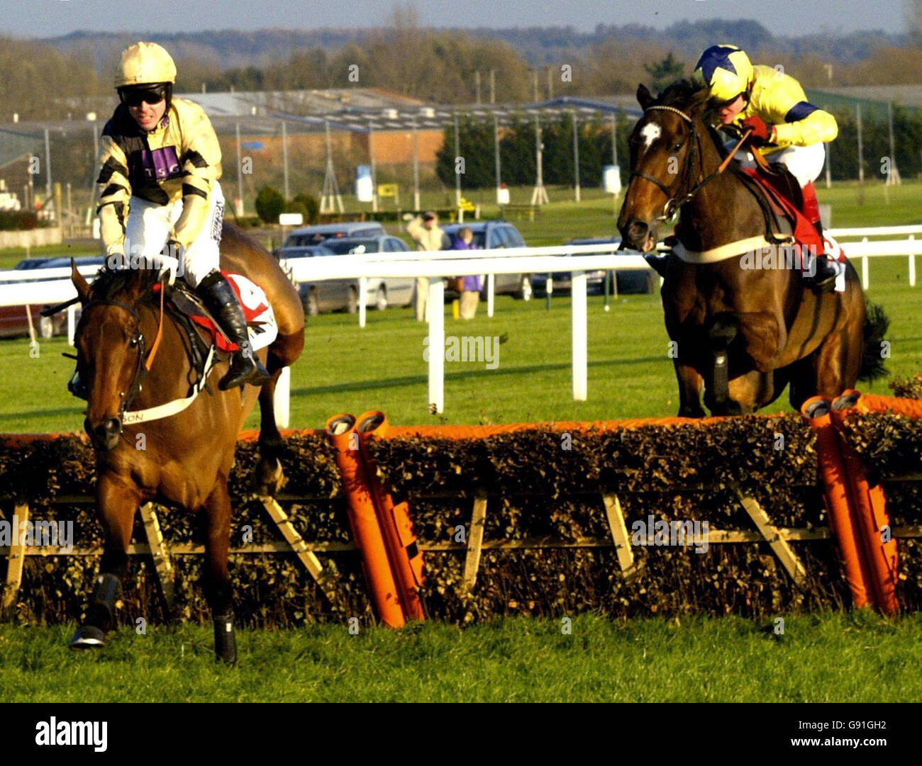 Inglis Drever (L) with jockey Graham Lee go on to win the Ballymore ...