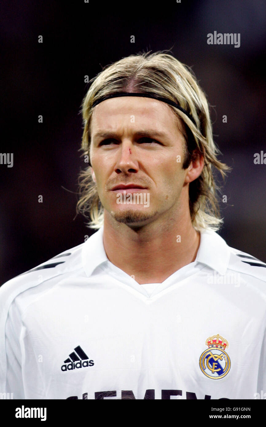 David beckham real madrid head hi-res stock photography and images - Alamy
