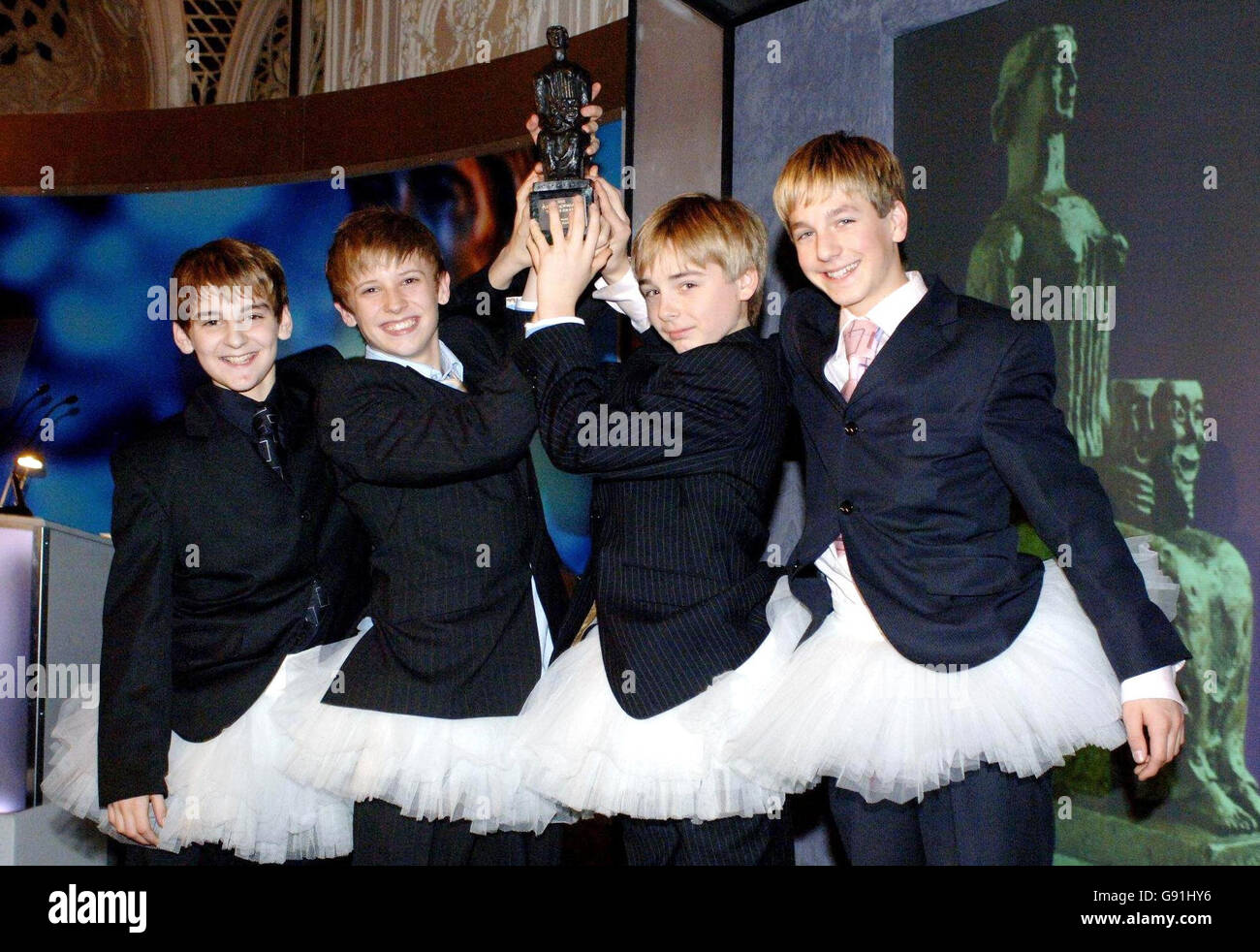 Cast members left right leon cooke hi-res stock photography and images ...