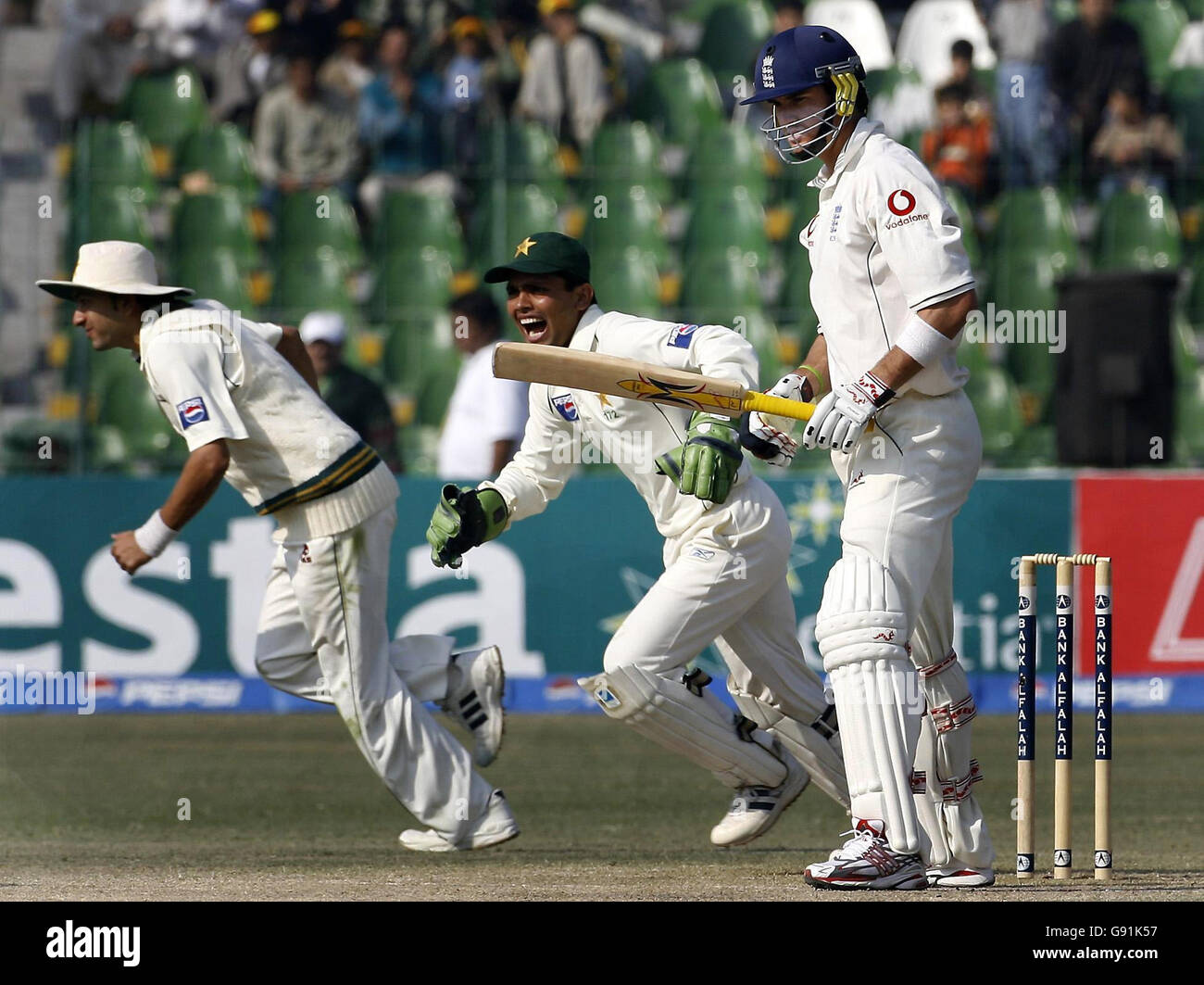 Fifth day third test match gaddafi stadium hi-res stock photography and ...