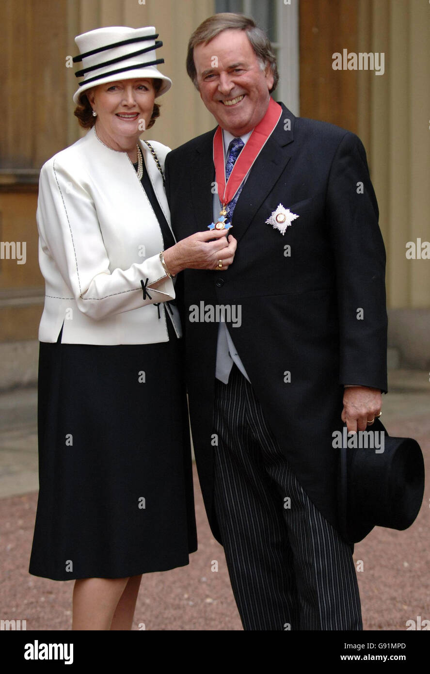 Broadcaster Sir Terry Wogan, 67 and his wife Helen, now Lady Wogan ...