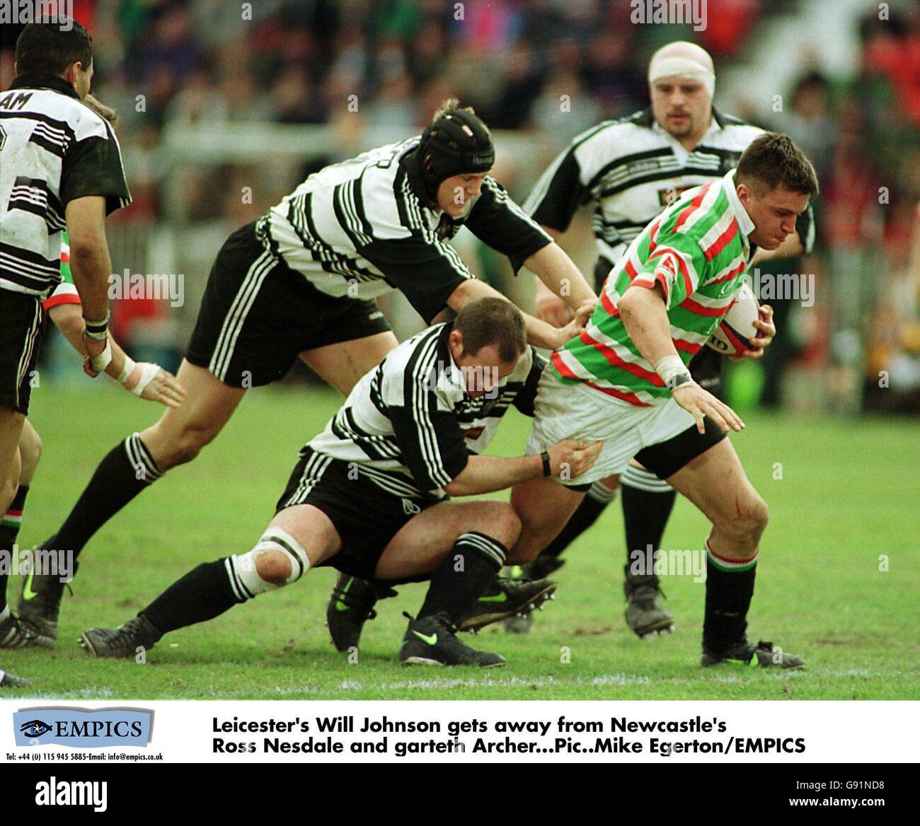 Rugby Union - Allied Dunbar Premiership - Newcastle v Leicester ...