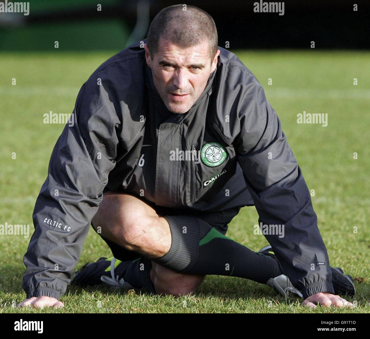 Celtic's Roy Keane during a training session at the Barrowfield ...