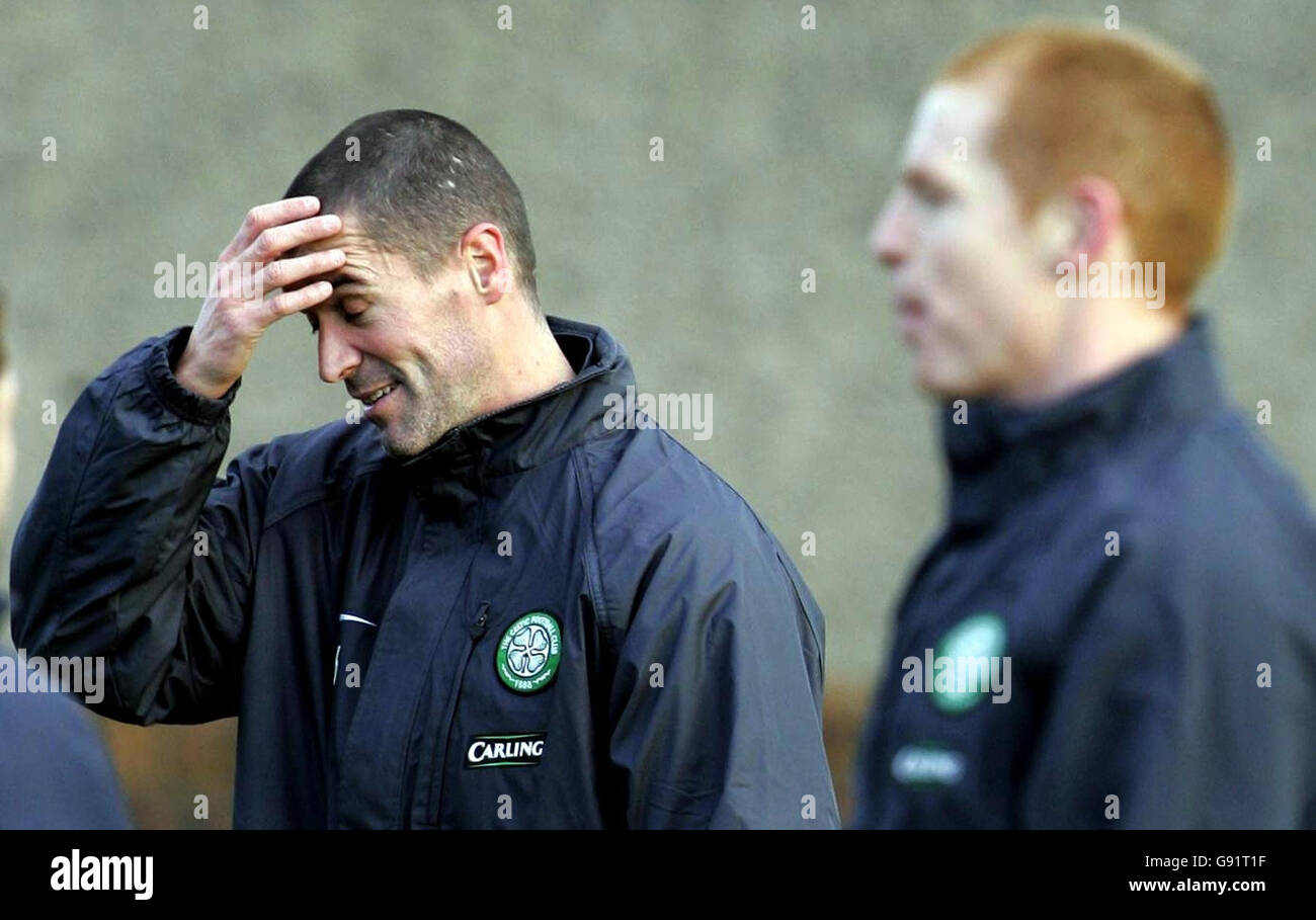 Soccer celtic training barrowfield training ground hi-res stock ...