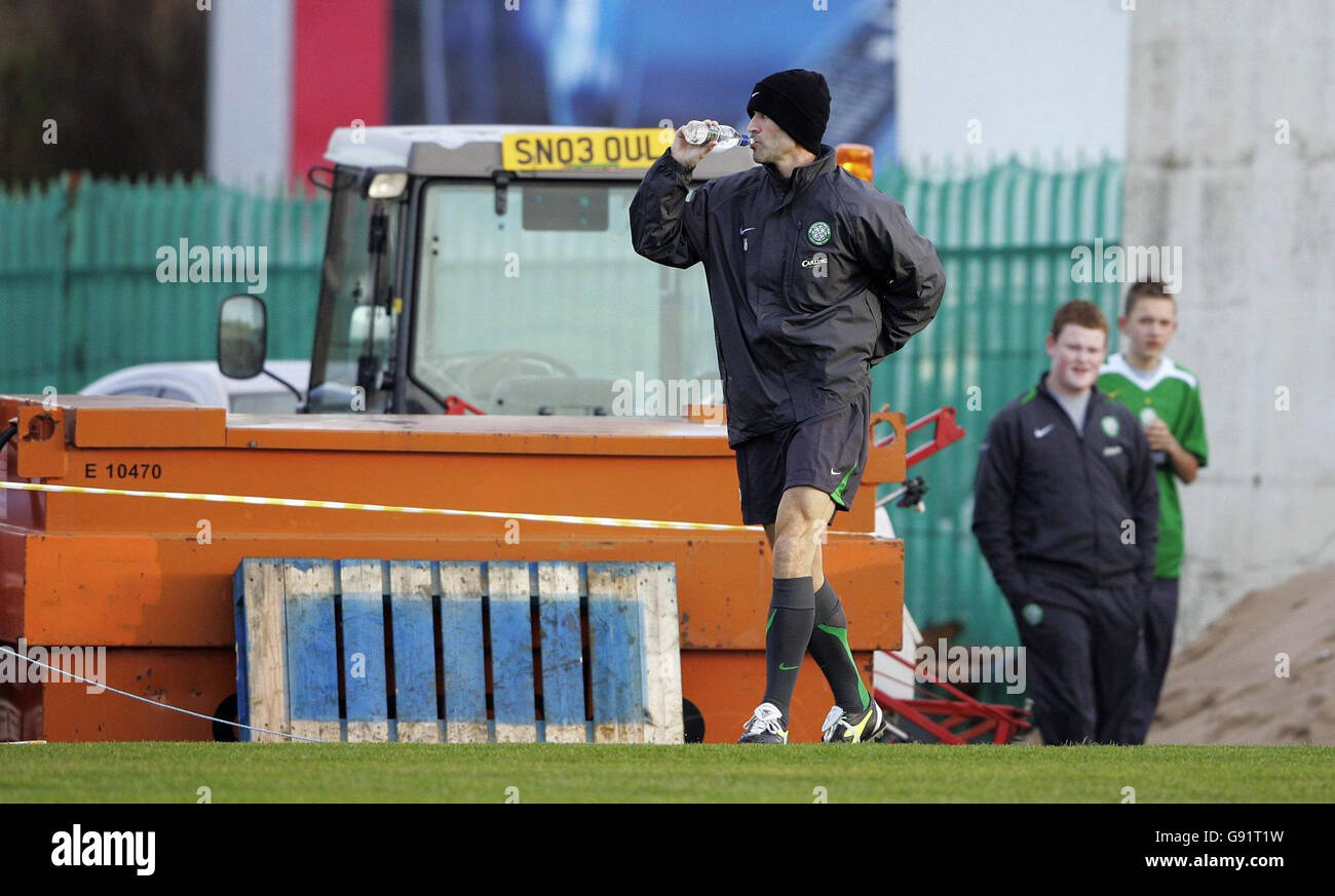 Celtic's Roy Keane during a training session at the Barrowfield ...