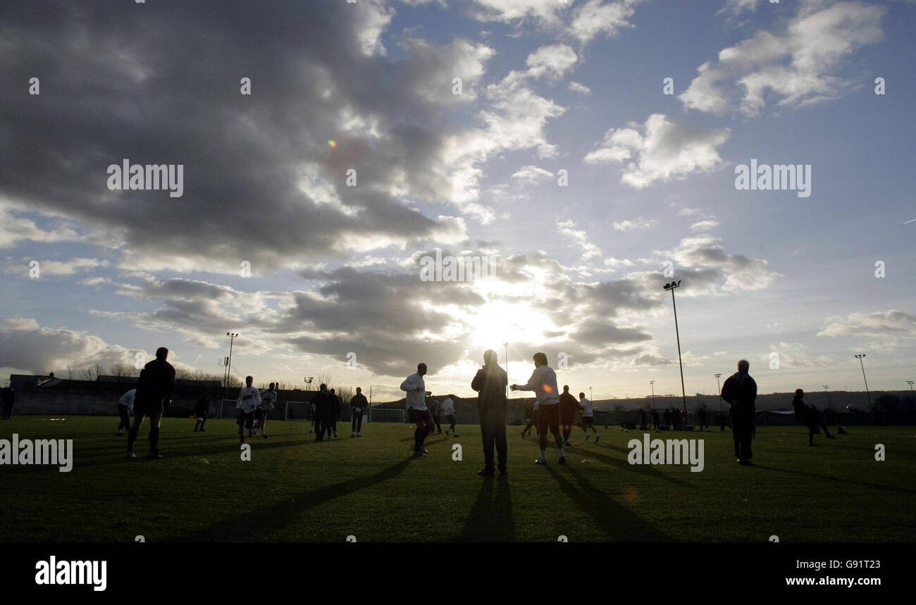 Celtic football training at barrowfield hi-res stock photography and ...
