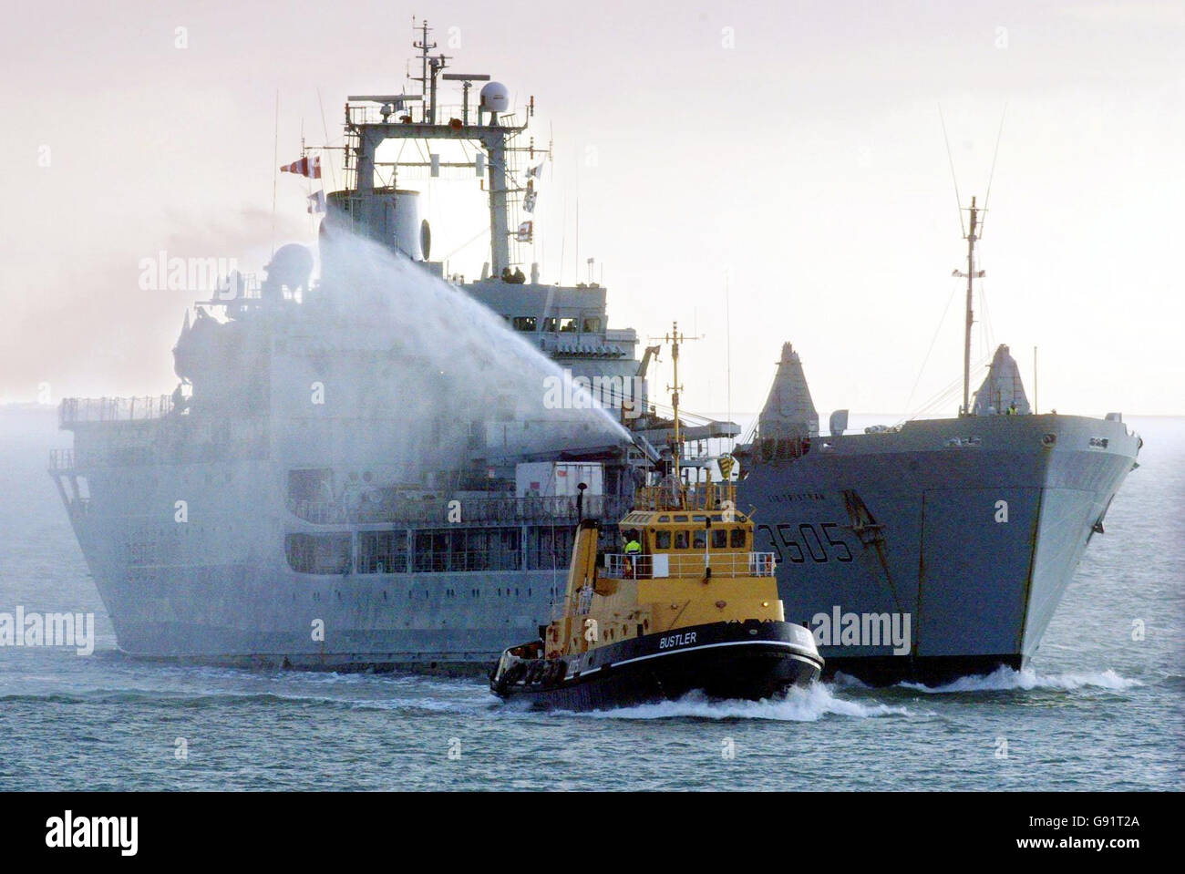 More capable bay class landing ship dock auxiliary hi-res stock ...