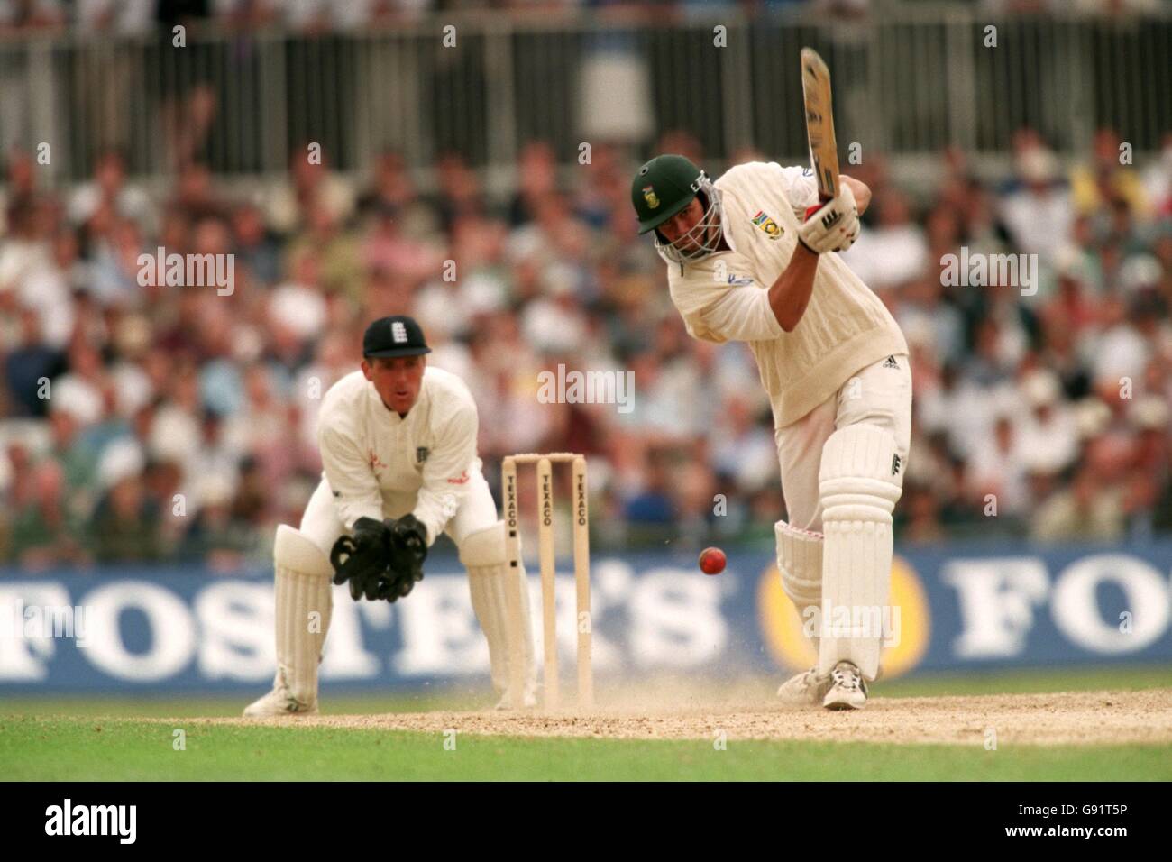 South Africa's Hansie Cronje hits out at Robert Croft's bowling as ...