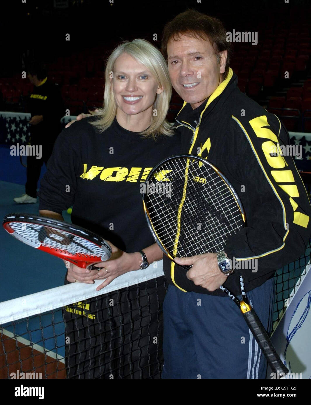 Anneka Rice and Sir Cliff Richard at the Cliff Richard Tennis Classic ...