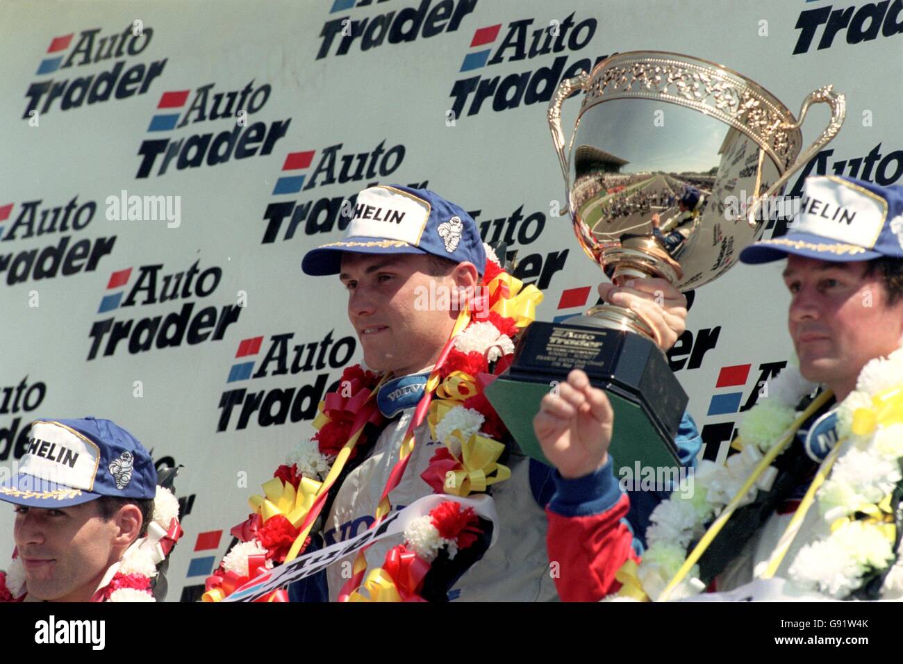 Motor Sport - RAC BTCC - Brands Hatch. Richard Rydell with the winners ...