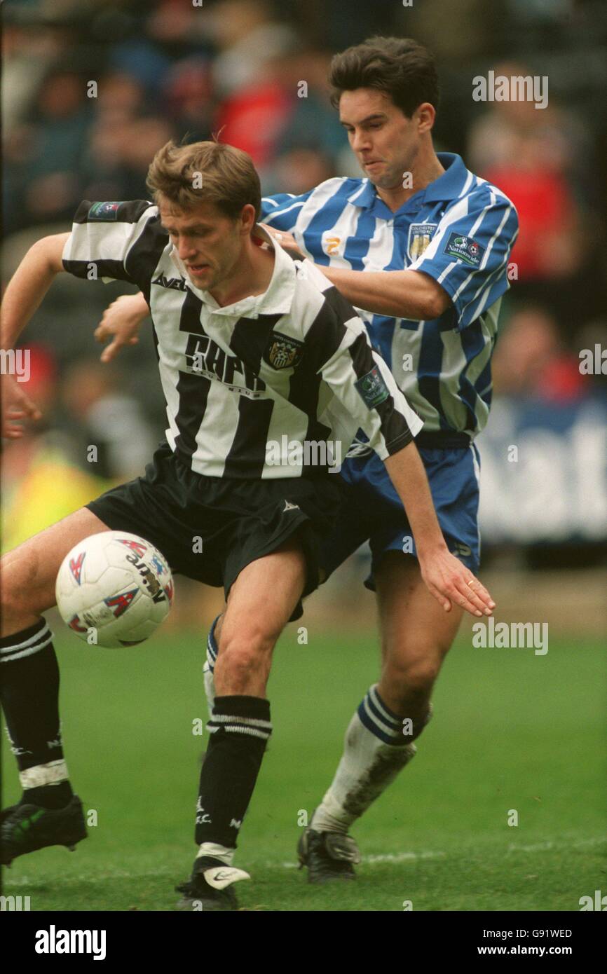 Notts countys mark robson l and nicky haydon hi-res stock photography ...