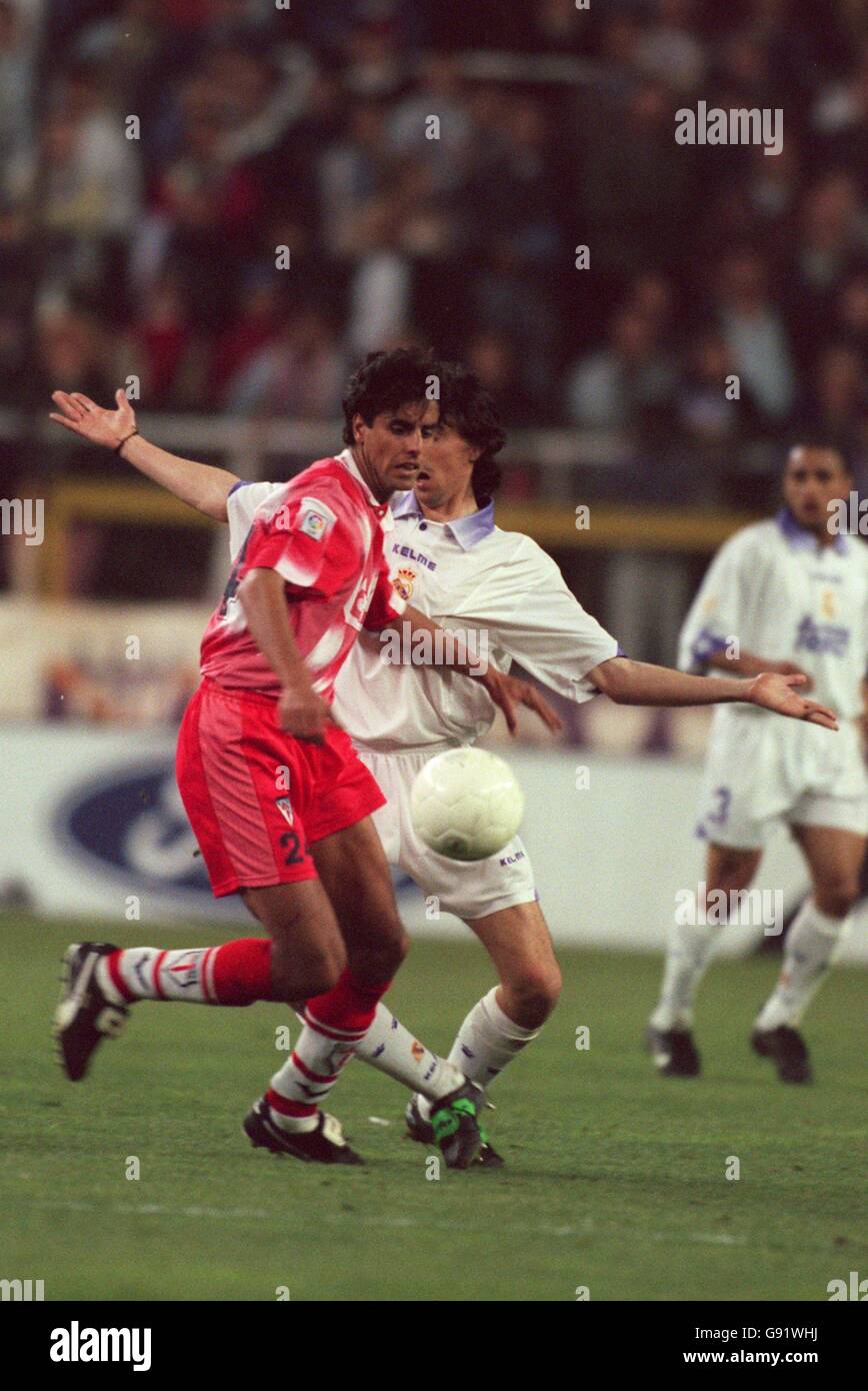 Spanish Soccer - Real Madrid v Compostela. Said Chiba, Compostela Stock ...