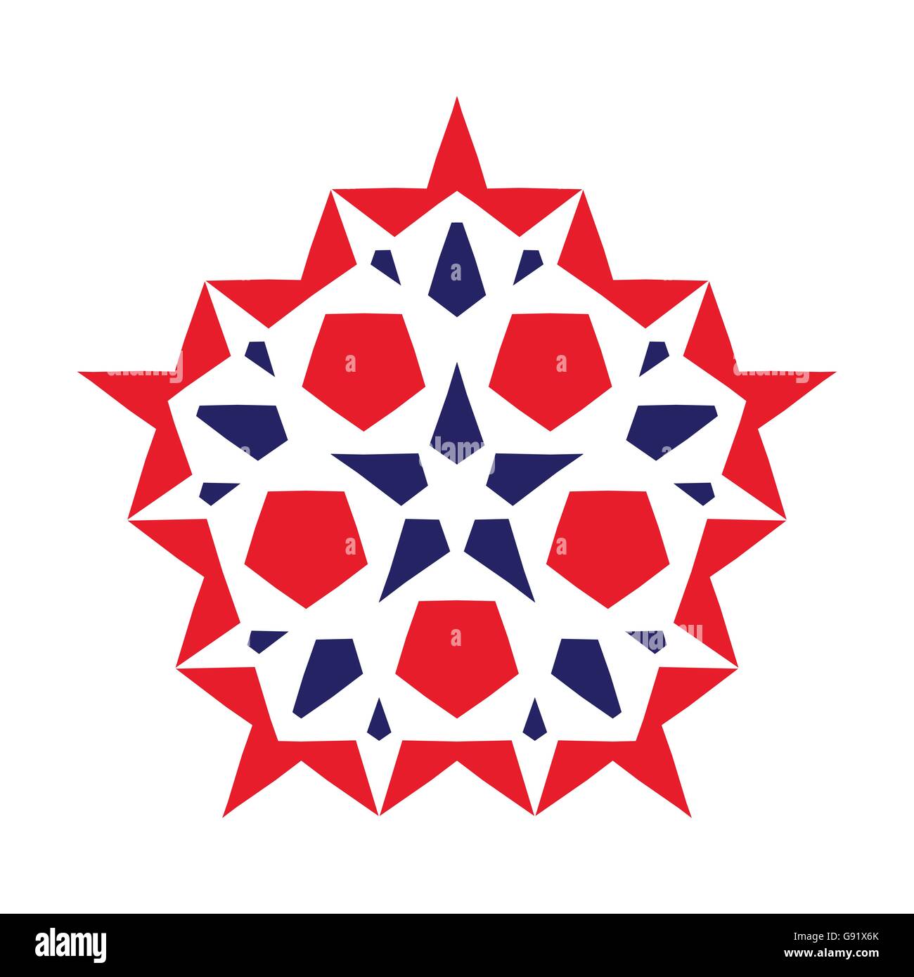 Abstract geometric blue Cut Out Stock Images & Pictures - Alamy