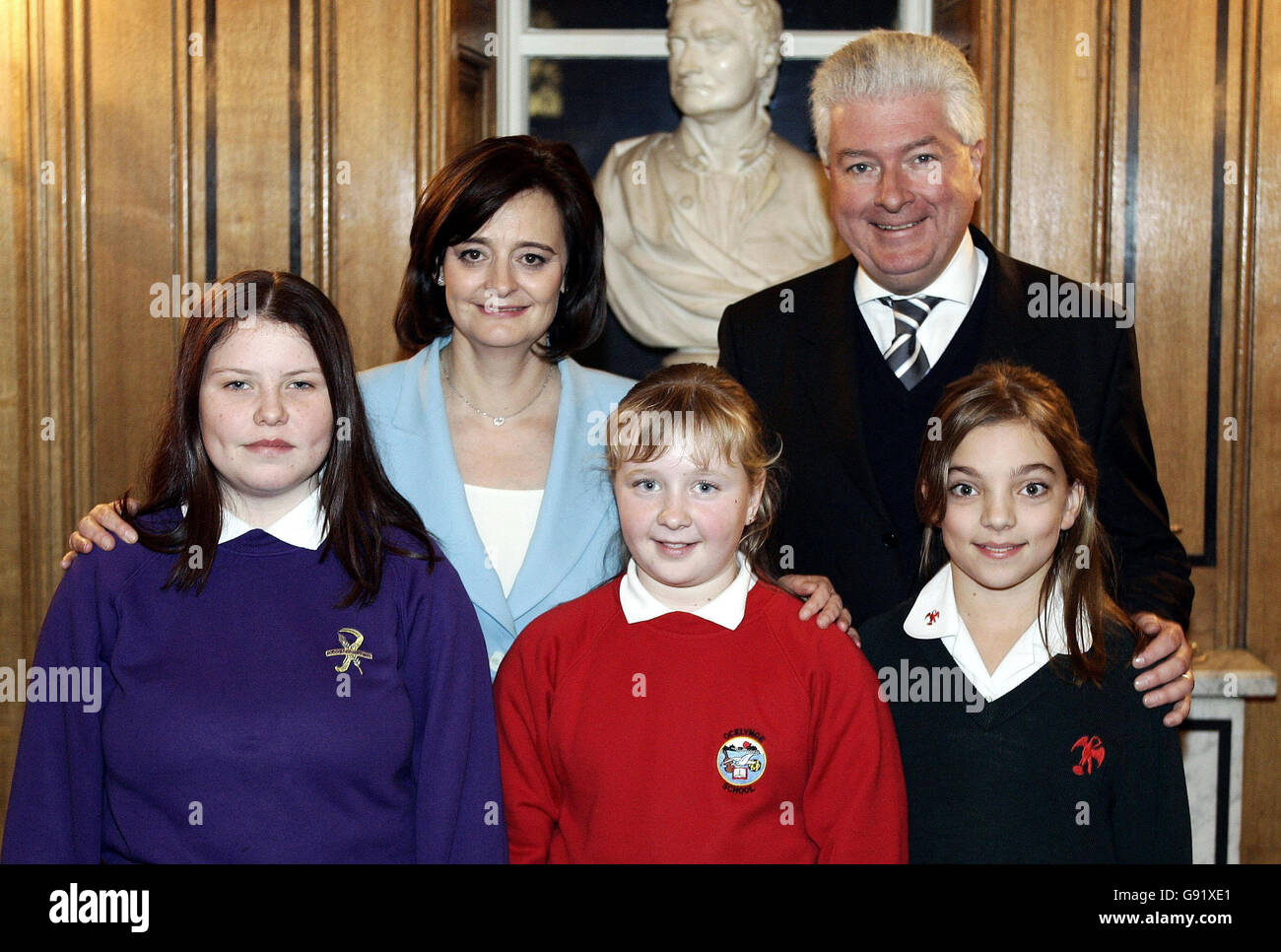 Amanda Ross, Cherie Blair, Sarah Ginn, MP for Eastbourne Nigel Waterson ...