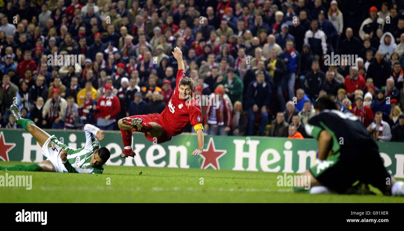 Soccer - UEFA Champions League - Group G - Liverpool v Real Betis ...