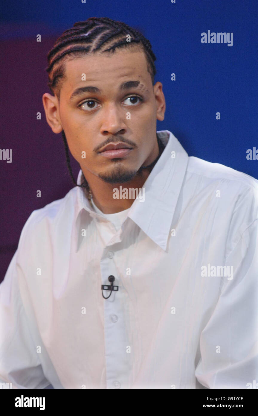 The X Factor's Nicholas during his guest appearance on MTV's TRL (Total ...