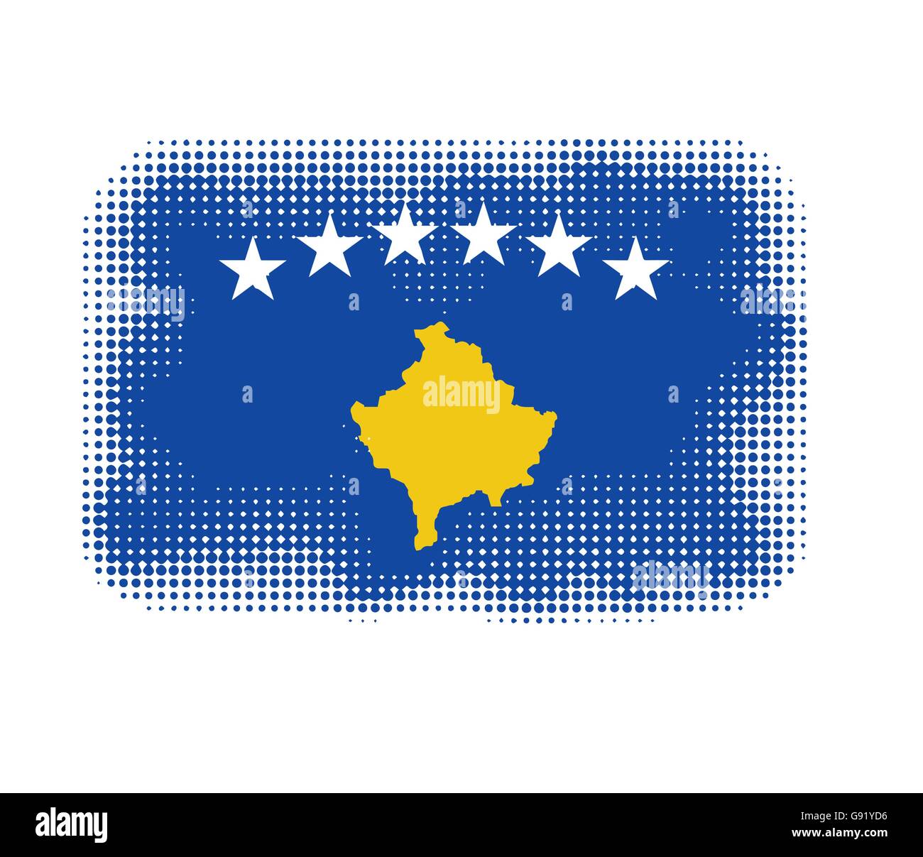 National flag kosovo Stock Vector Images - Alamy