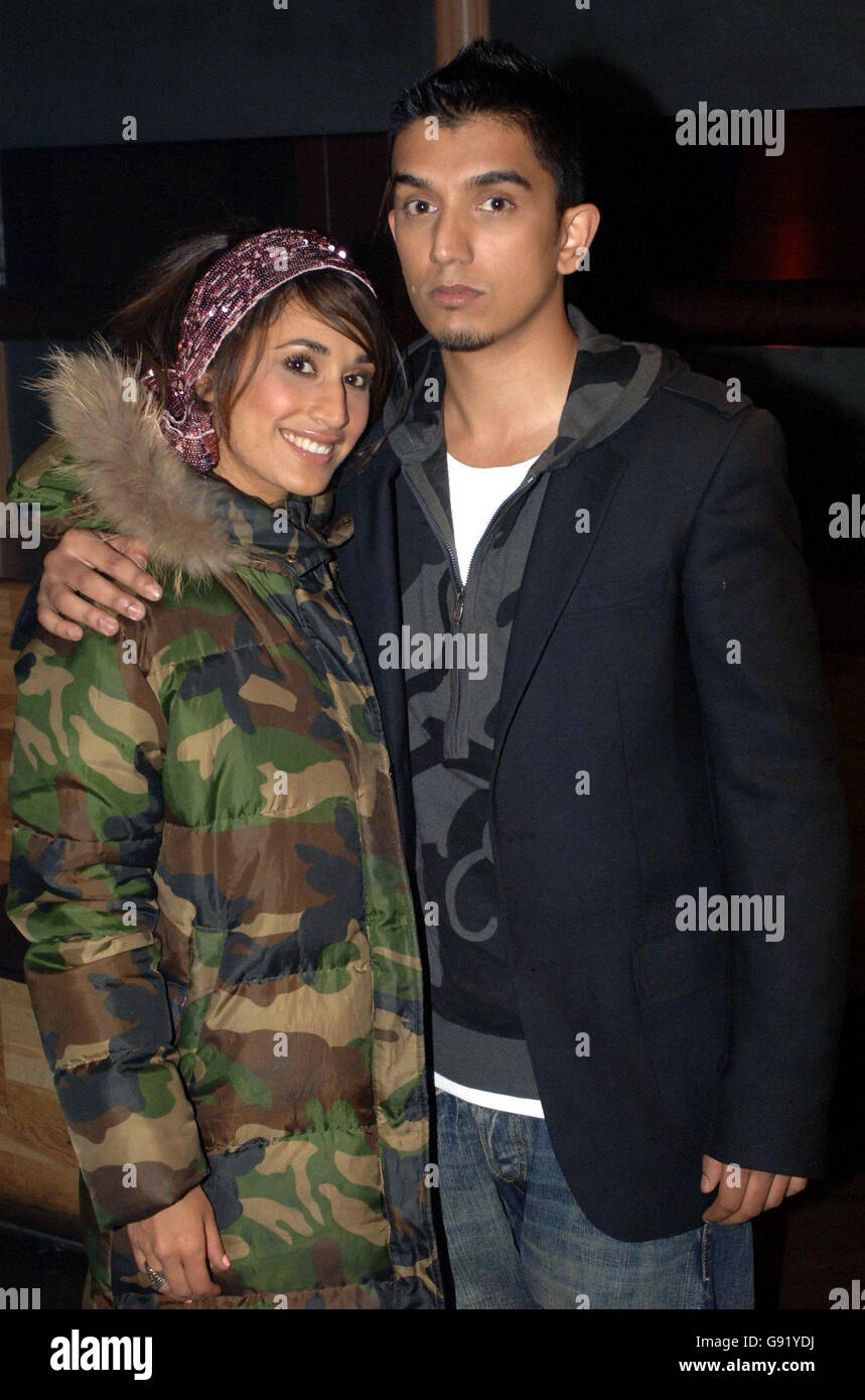 Hosts Tim Cash and Preeya Kalidas before the MTV Base charity concert ...