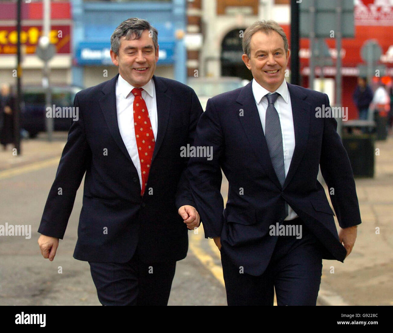 Britain's Prime Minister Tony Blair and Chancellor of the Exchequer ...