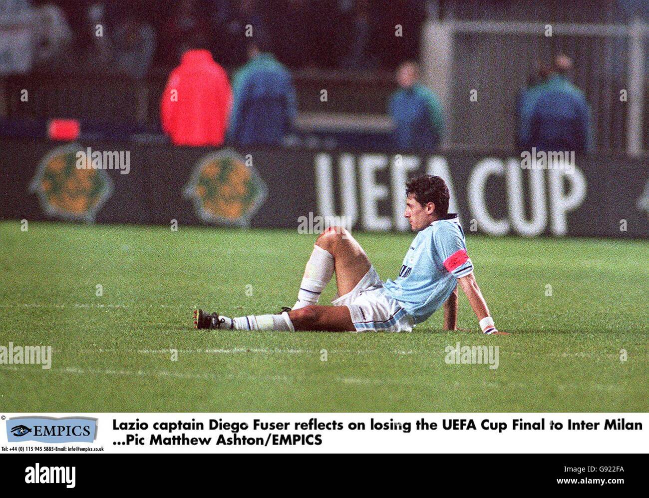 Lazio captain Diego Fuser reflects on losing the UEFA Cup Final to ...