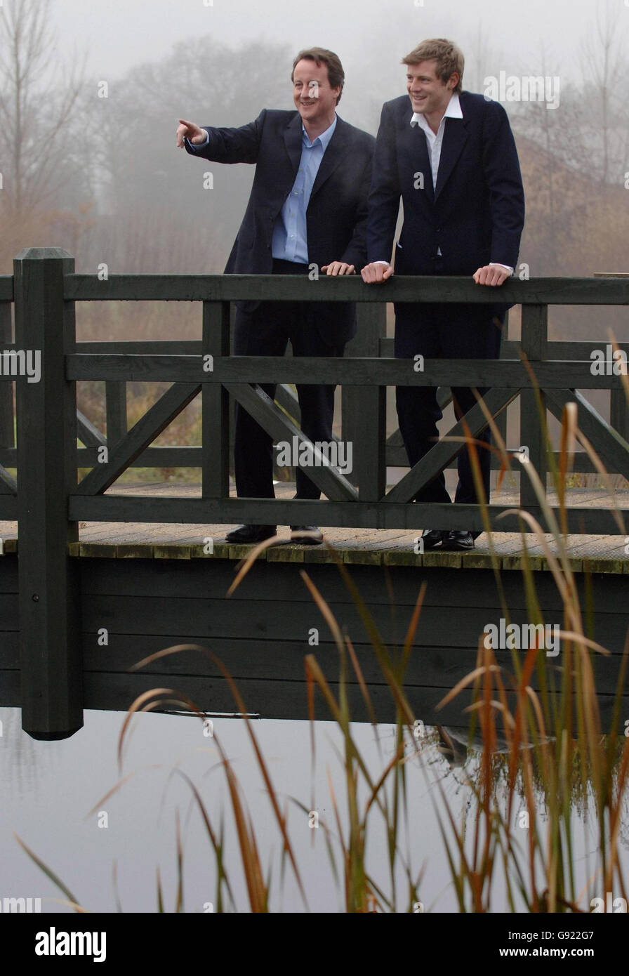 David Cameron at London Wetland Centre in Barnes Stock Photo - Alamy