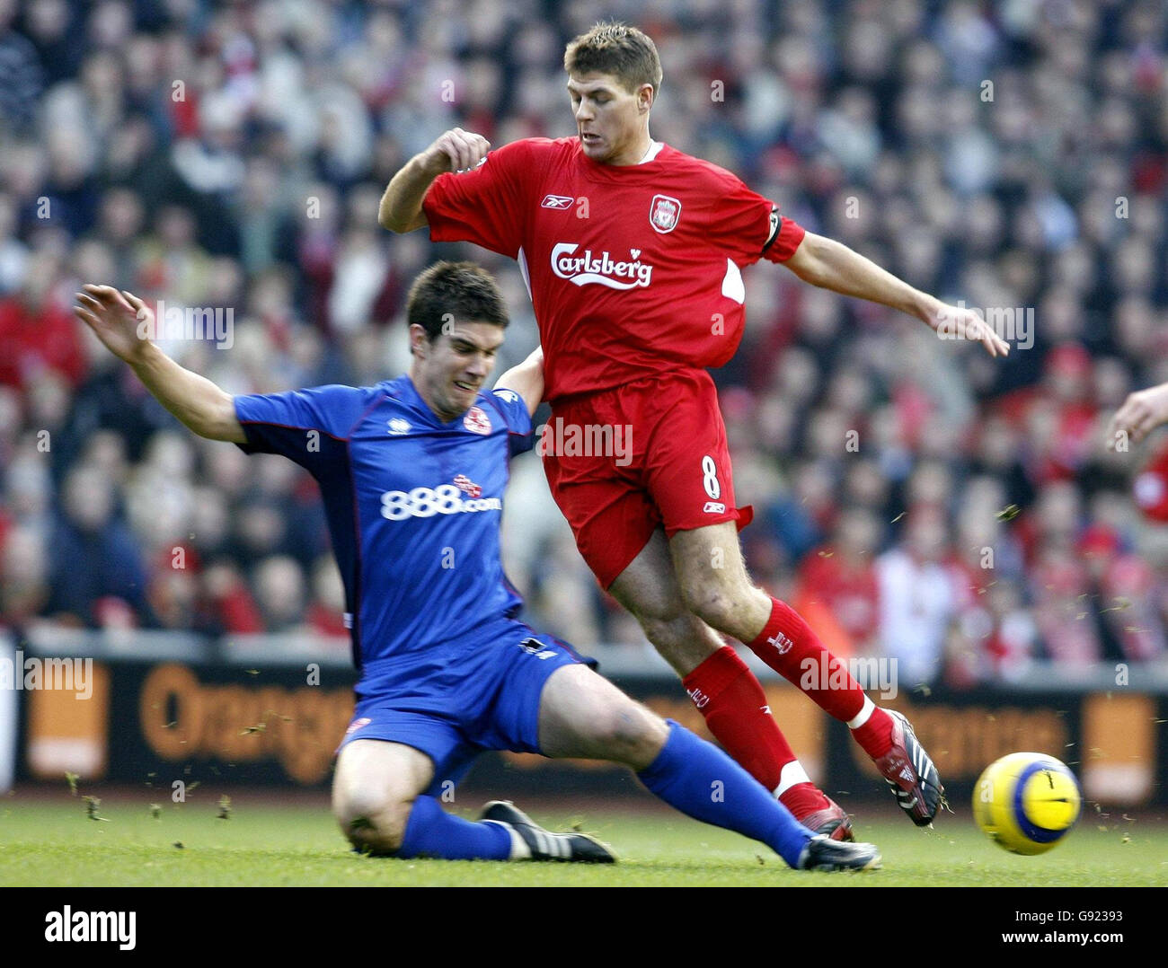 Anfield steven gerrard 2005 hi-res stock photography and images - Alamy