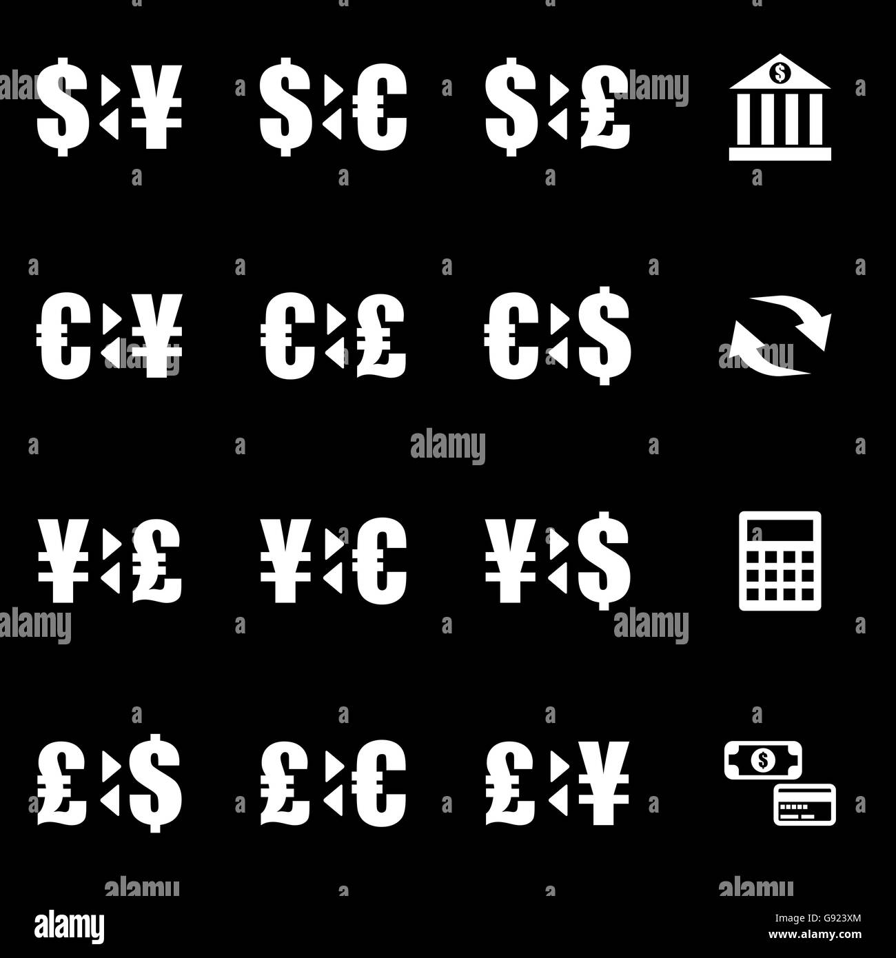 Vector white bank icon set Stock Vector Image & Art - Alamy